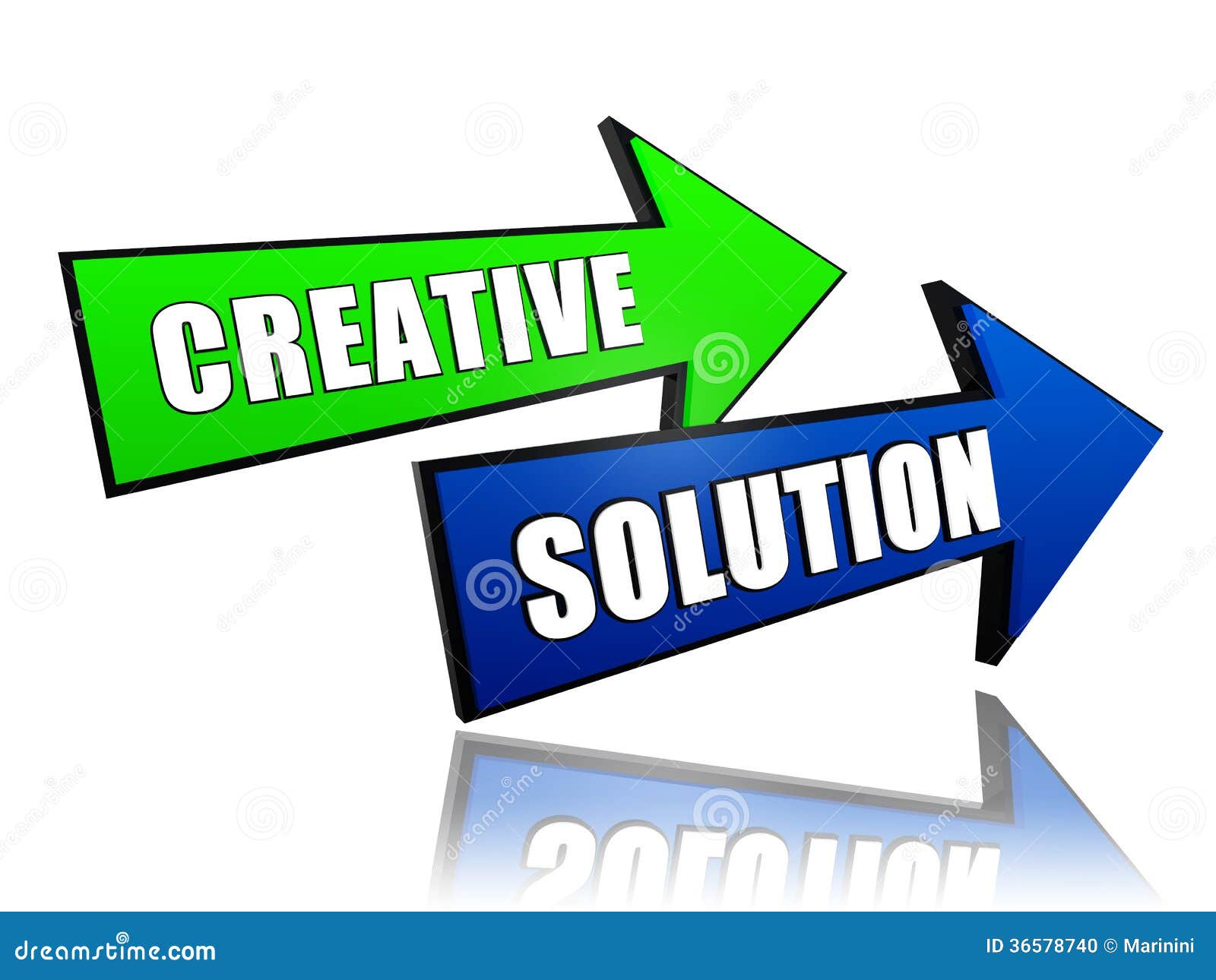 Creative Solution in Arrows Stock Illustration - Illustration of device ...
