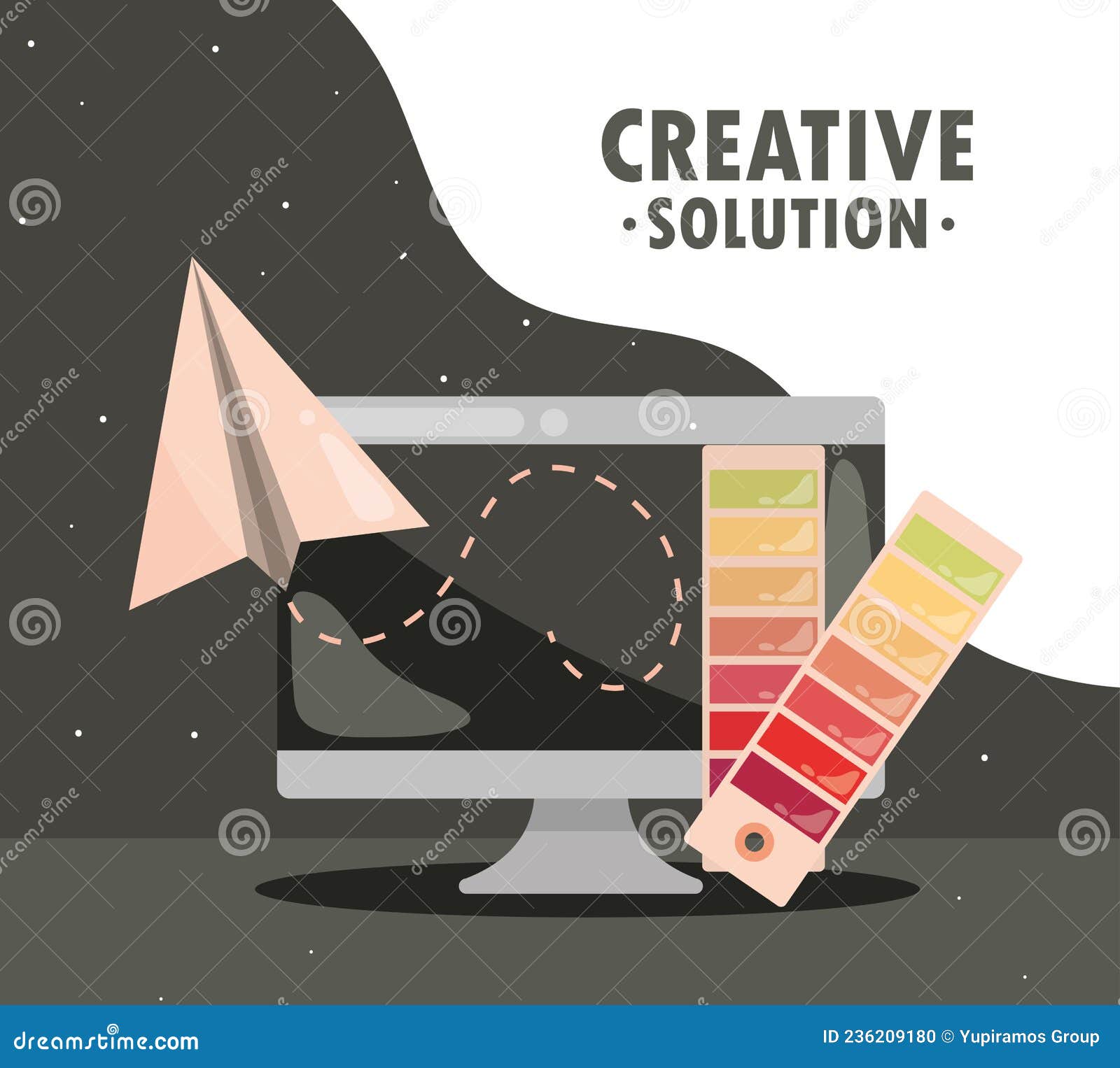 Creative solution design stock vector. Illustration of success - 236209180