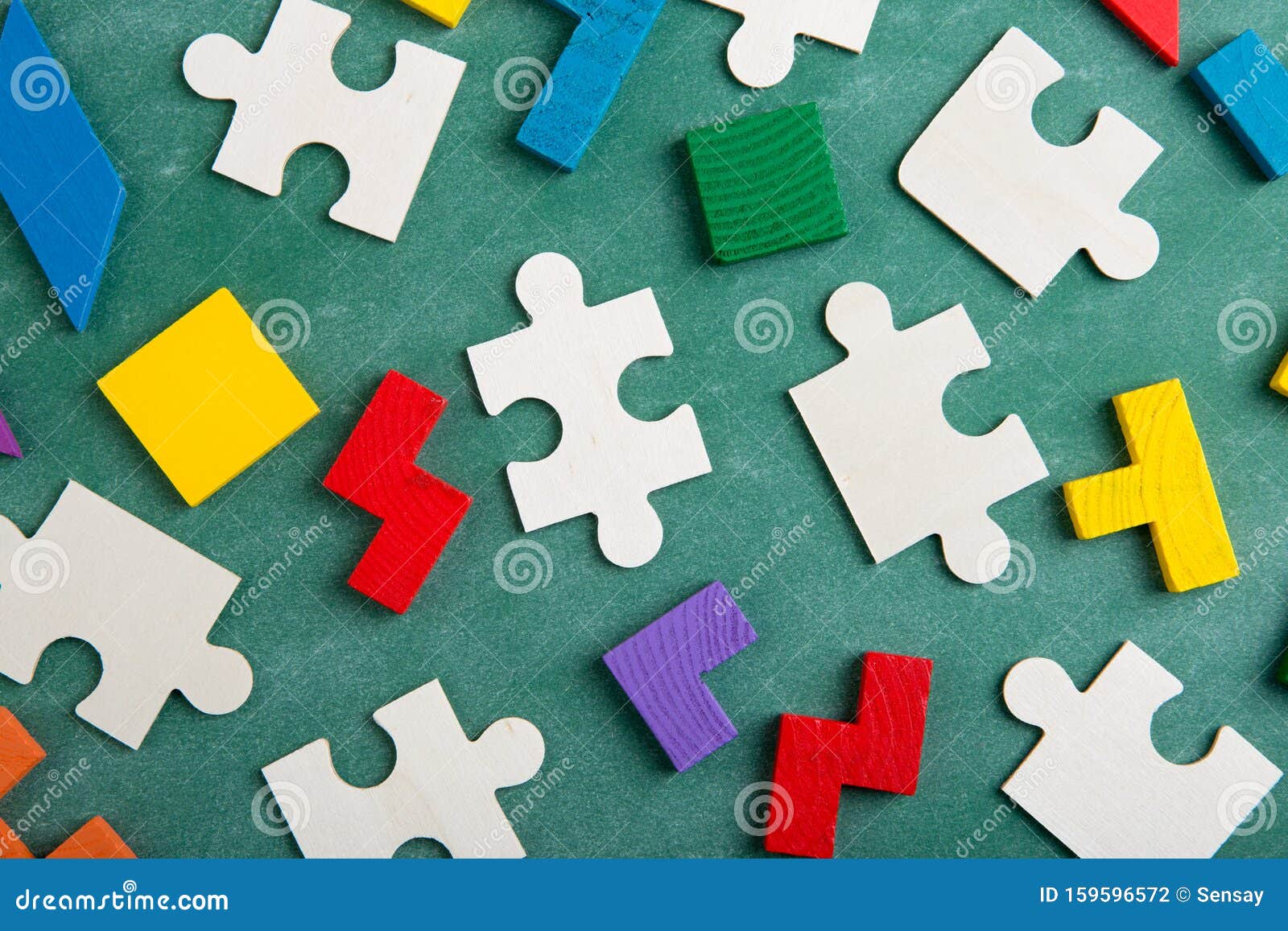 Creative Solution for Idea - Business Concept, Jigsaw Puzzle on the ...