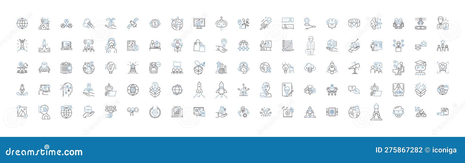 Creative Solution Line Icons Collection. Innovation, Imagination ...