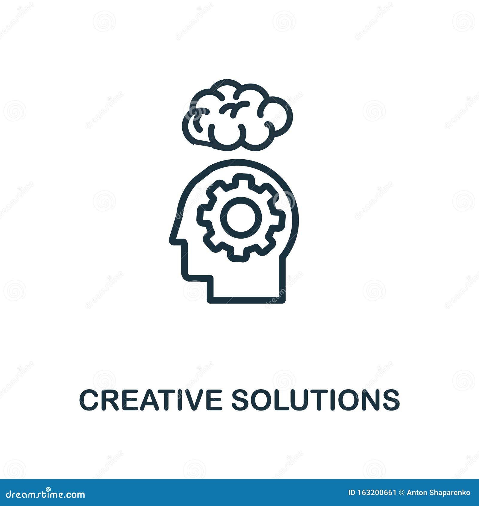 Creative Solutions Icon Outline Style. Thin Line Creative Creative ...