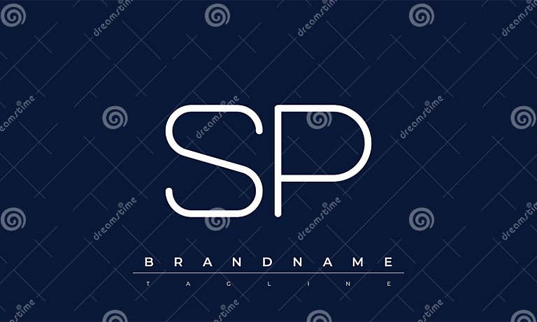 Creative SP Letter Initial Logo Vector Image Stock Vector ...