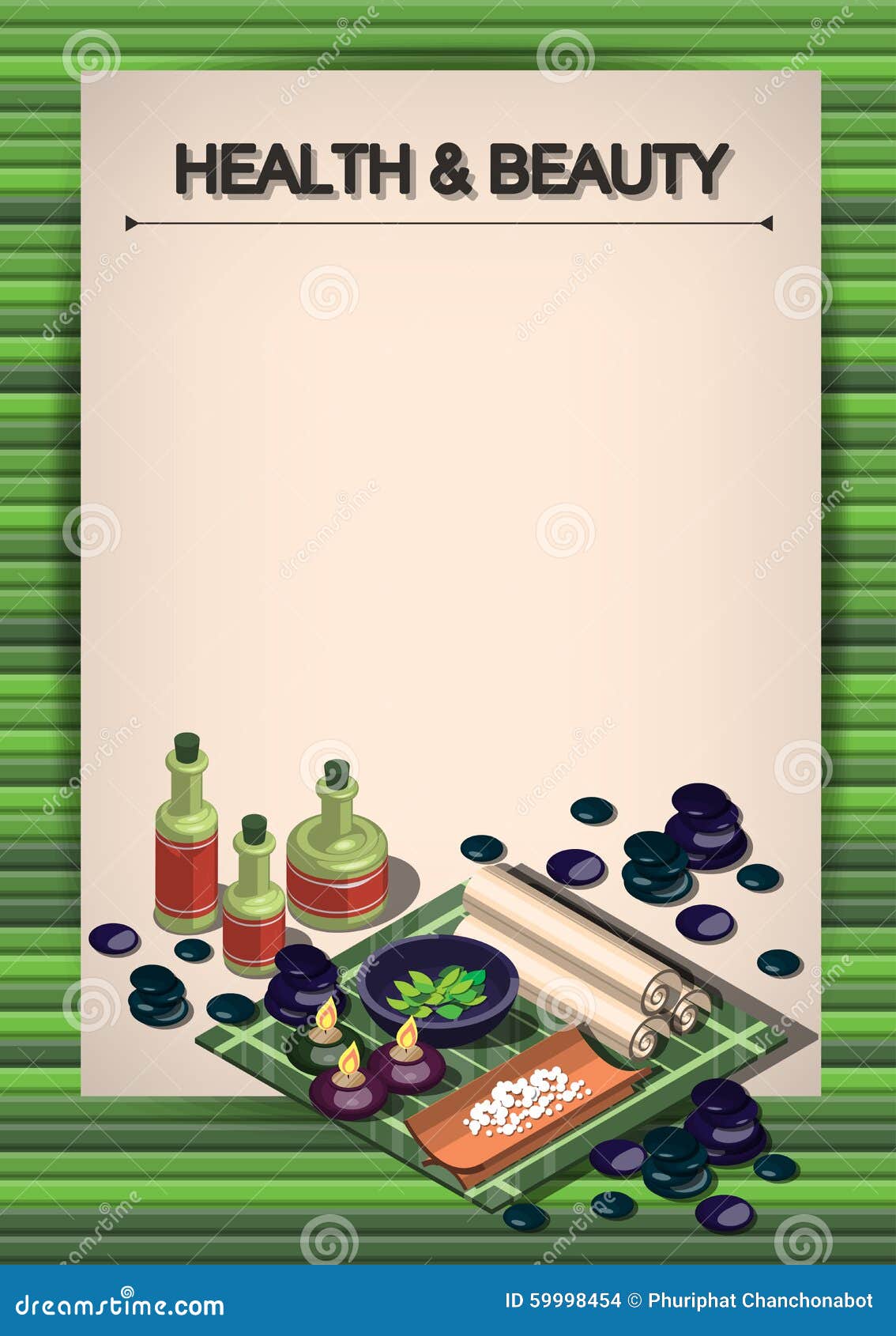 Creative Spa Poster Template Brochure Vector Paper Design Template ...