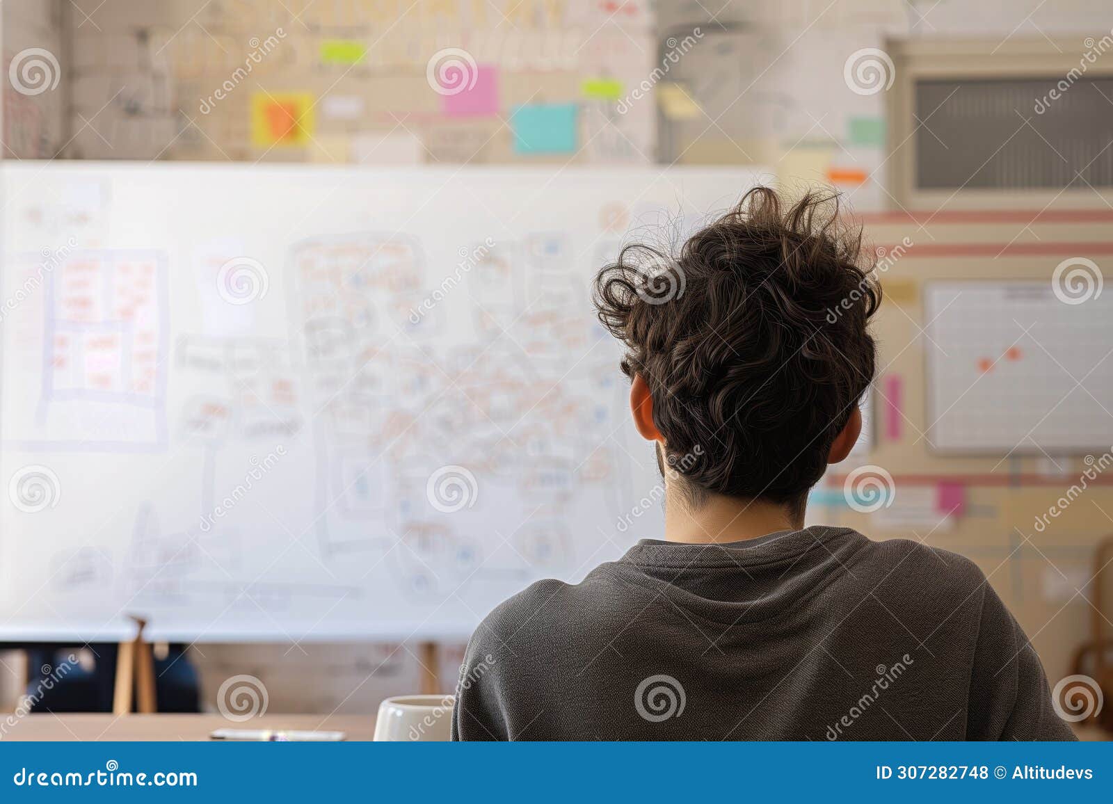 Creative Space, Whiteboard in Background, Interview in Progress Stock ...