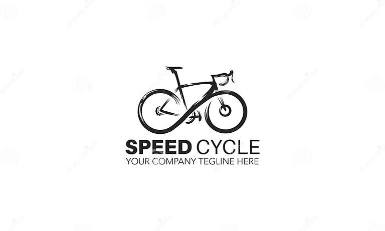 Creative Speed Cycle Logo Design Stock Vector - Illustration of ...