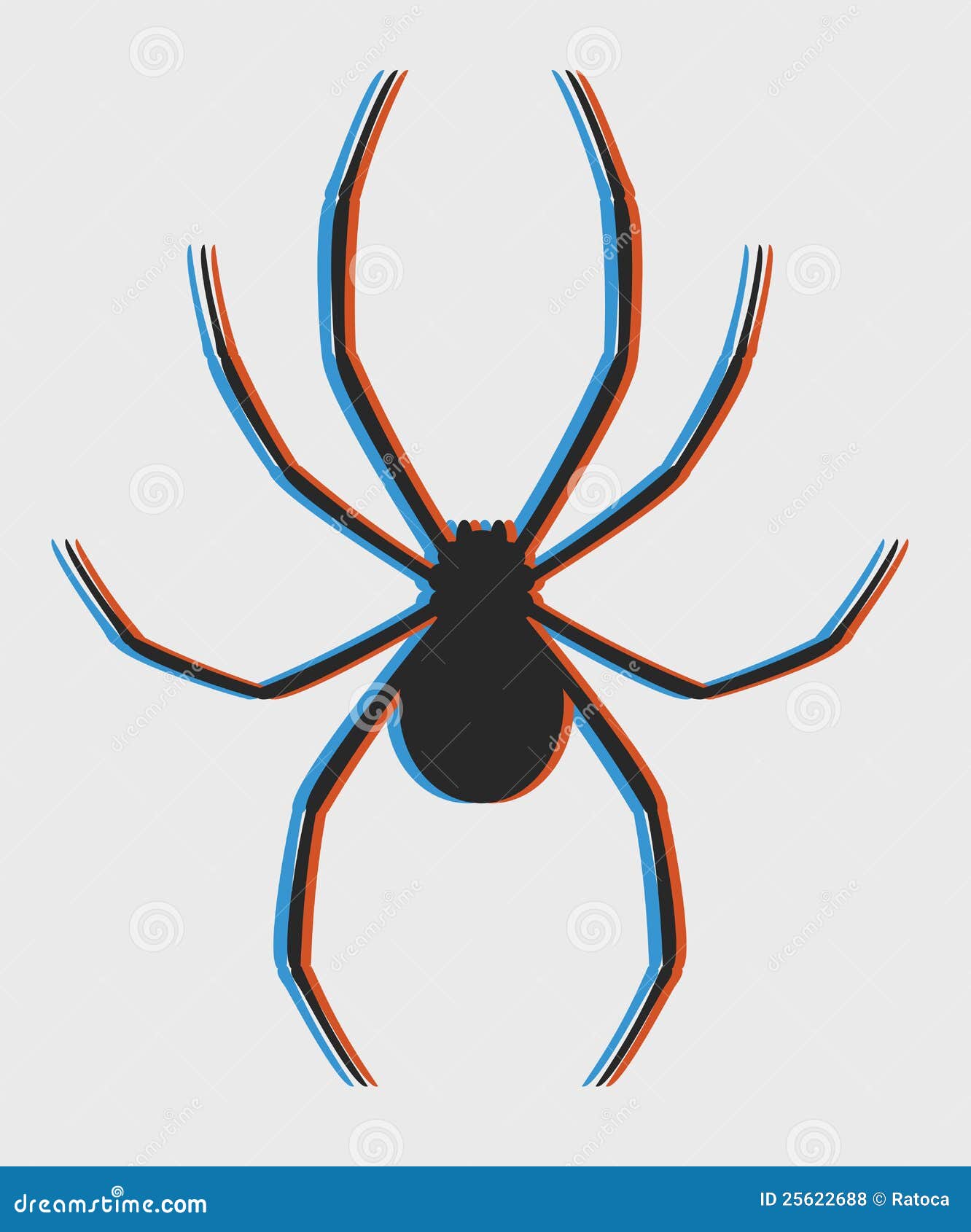 Creative spider stock vector. Illustration of arachnophobia - 25622688