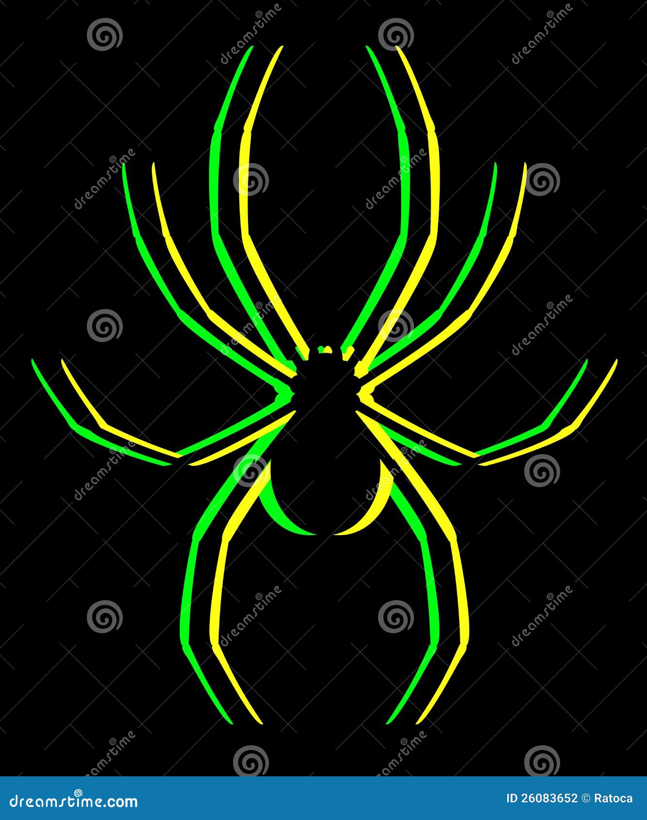 Creative spider stock vector. Illustration of poisonous - 26083652