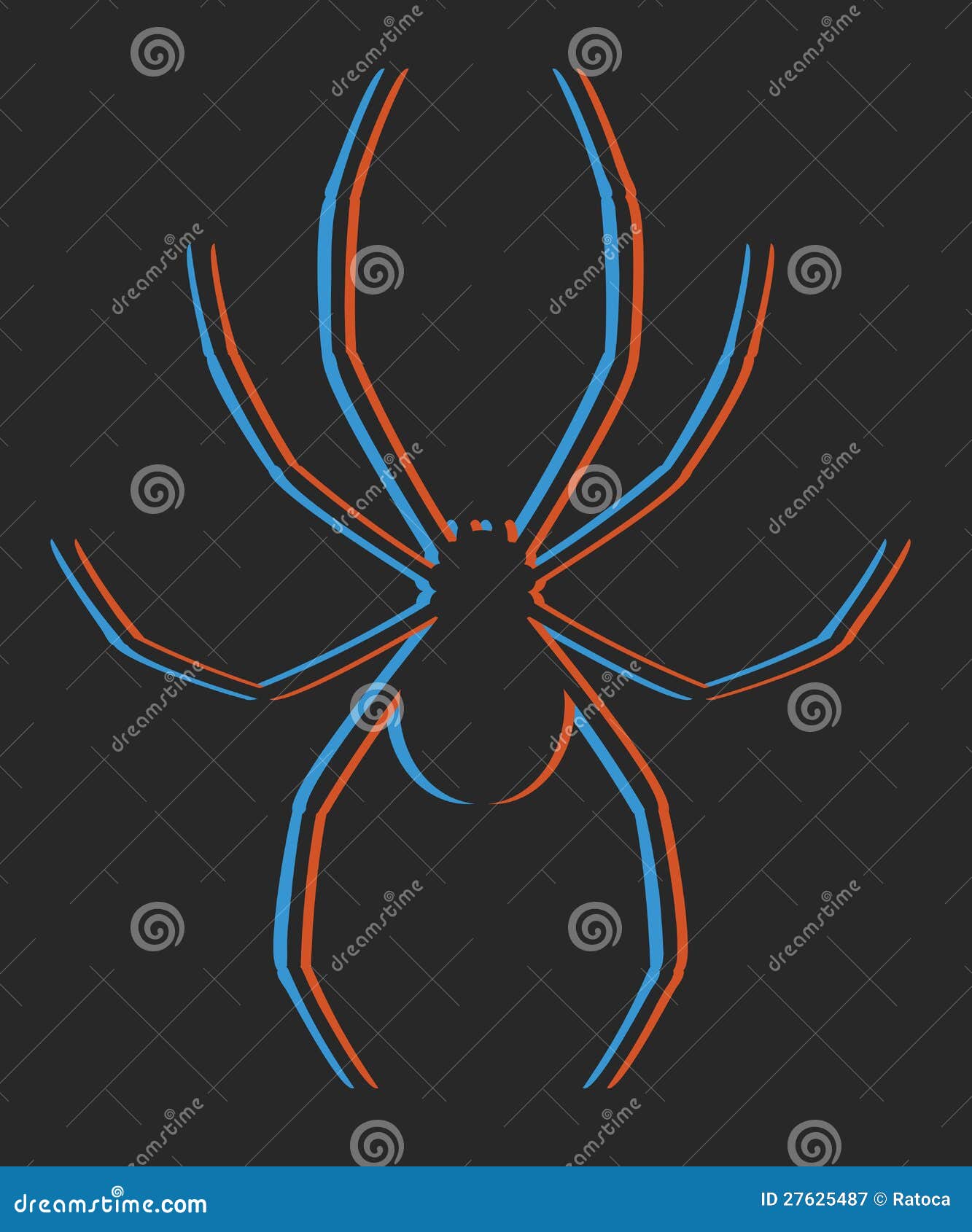 Creative spider design stock vector. Illustration of poison - 27625487