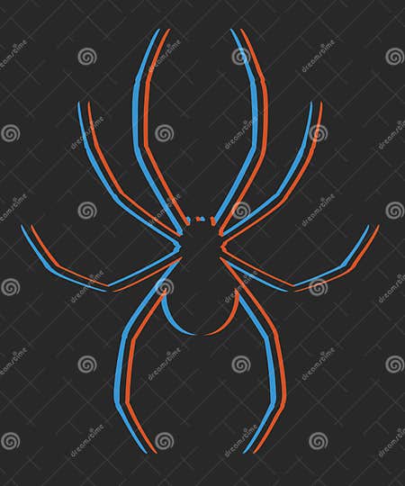 Creative spider design stock vector. Illustration of poison - 27625487