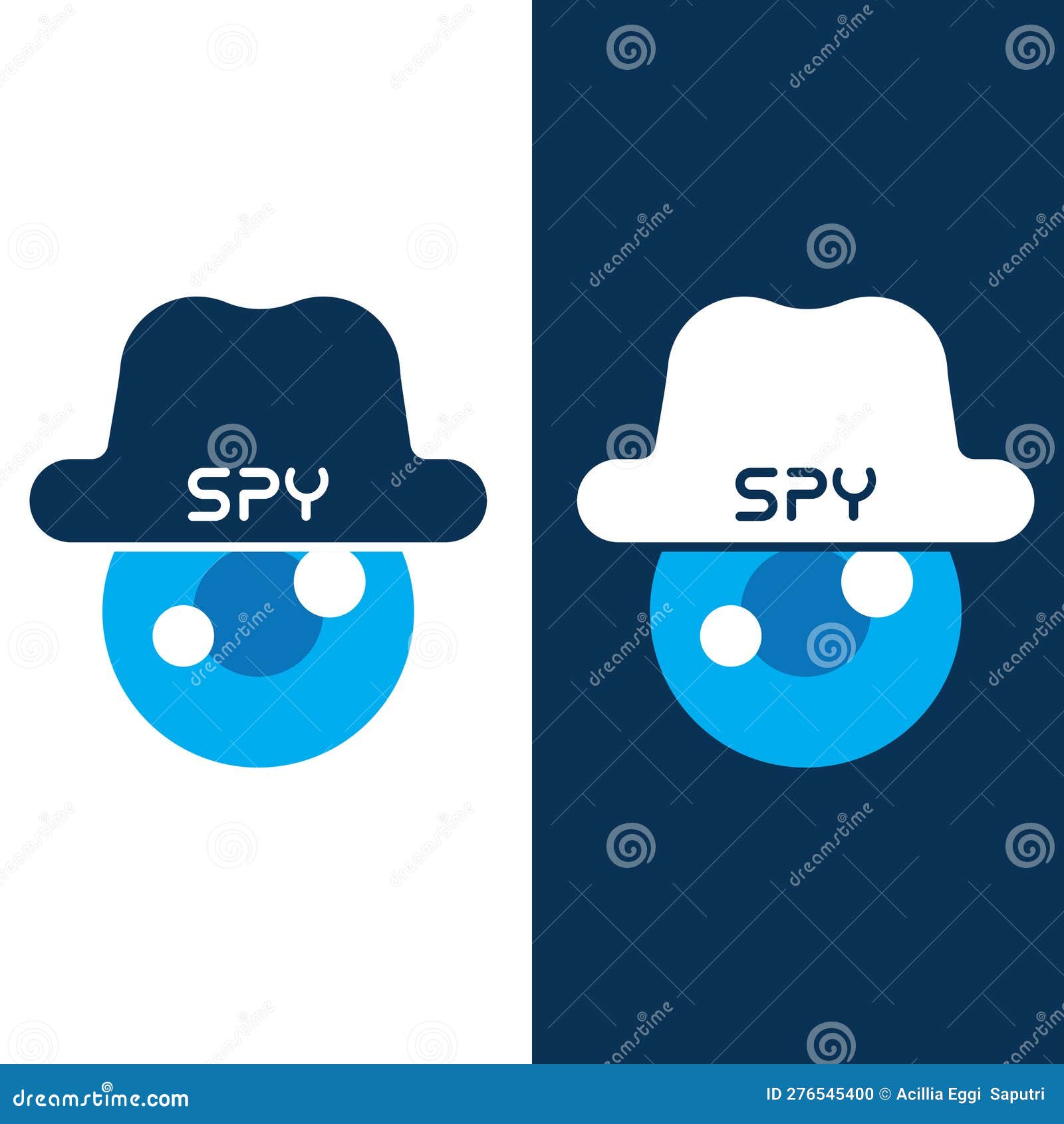 Spy Logo and Vector Icon Image Stock Illustration - Illustration of ...