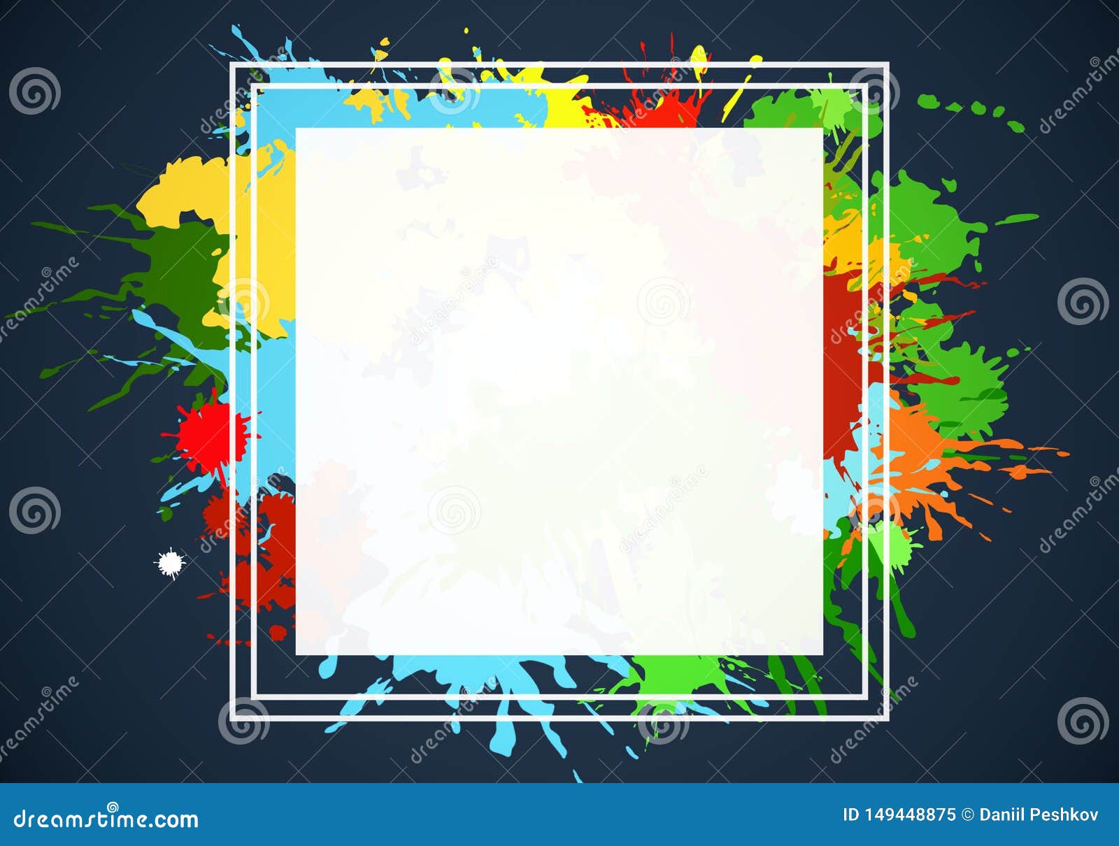 Creative square banner stock illustration. Illustration of mockup ...