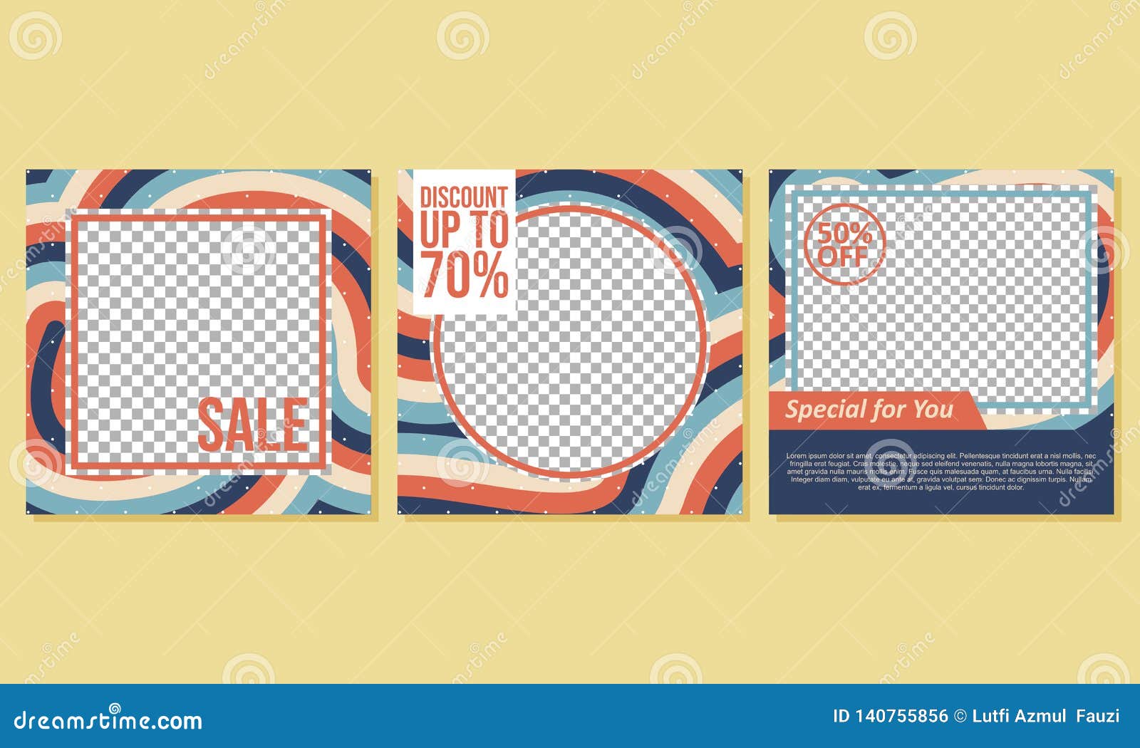 Creative Square Banner for Your Marketing - Vector Stock Vector ...