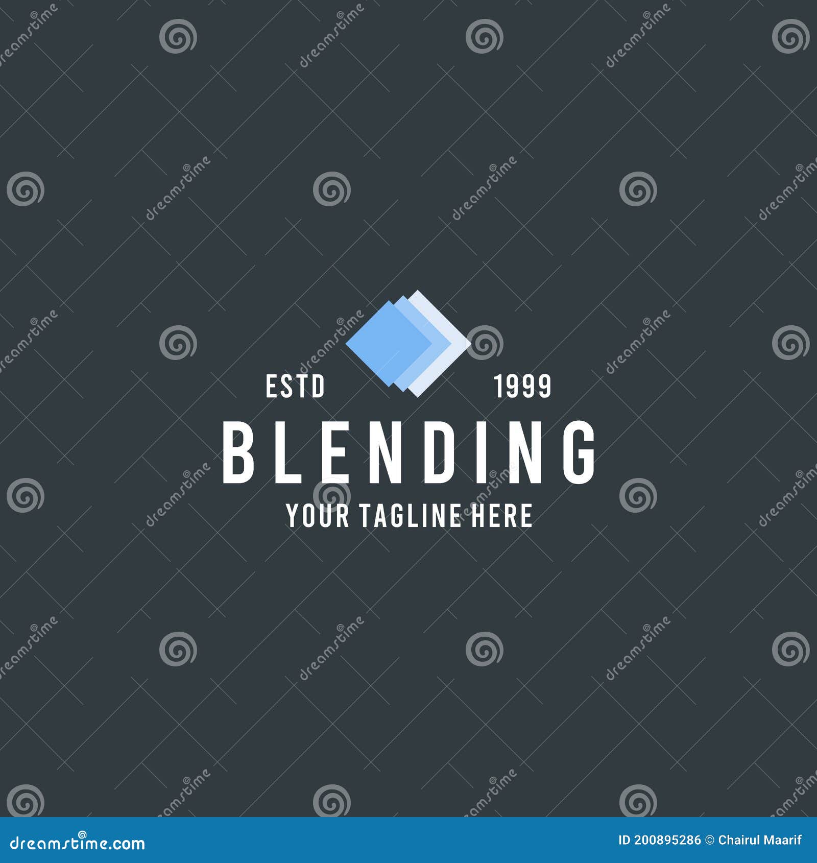 Creative Square Blending Logo Design Stock Illustration - Illustration ...