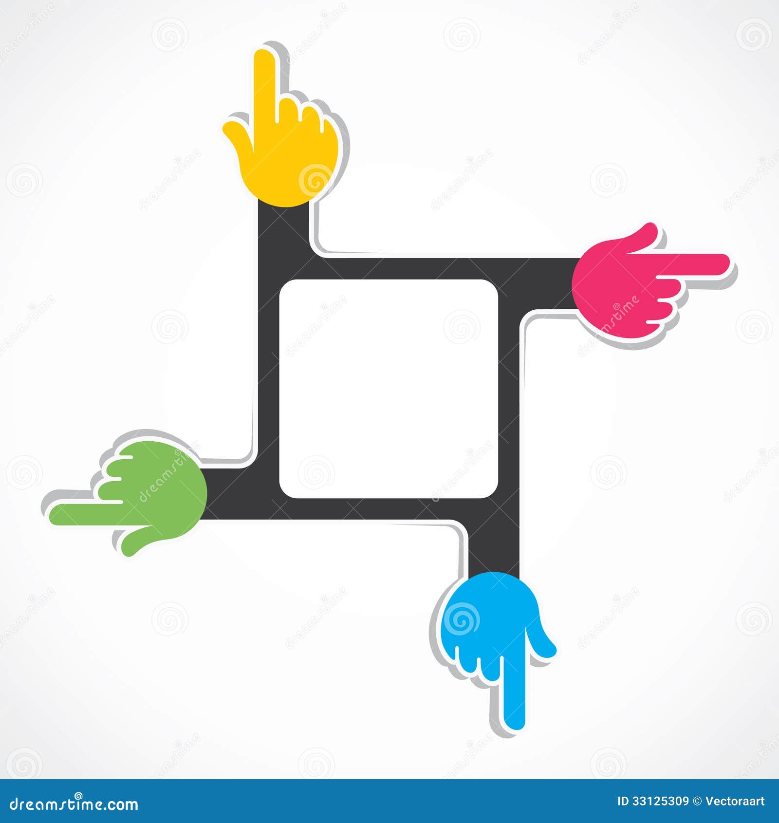 Creative Square Concept. Computer Screen Display. Abstract Background ...