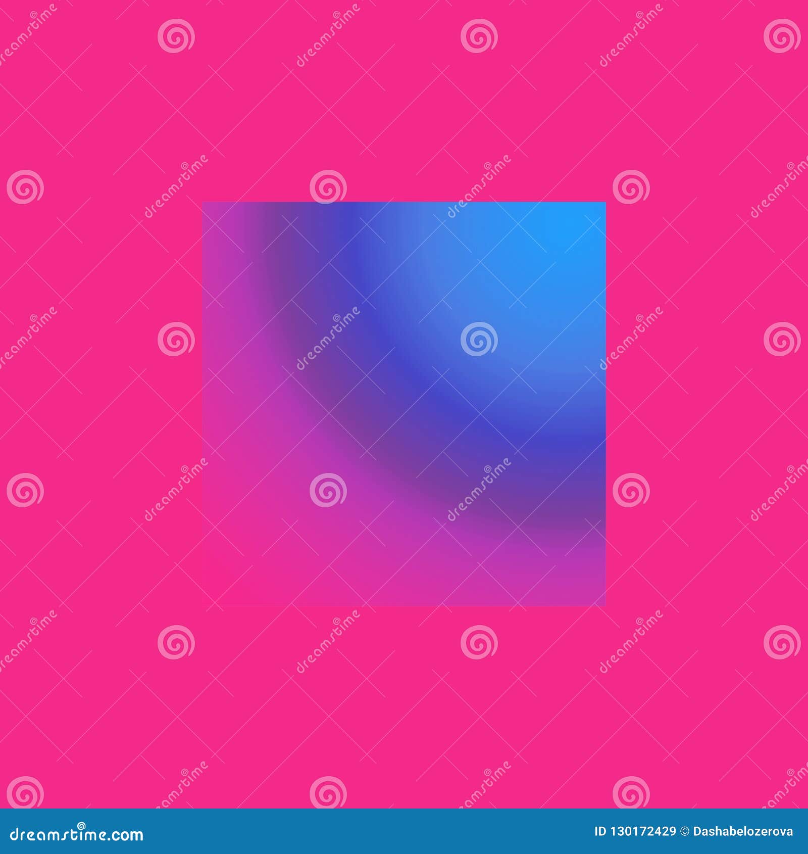 Creative Square in Pink and Blue Colours Stock Illustration ...