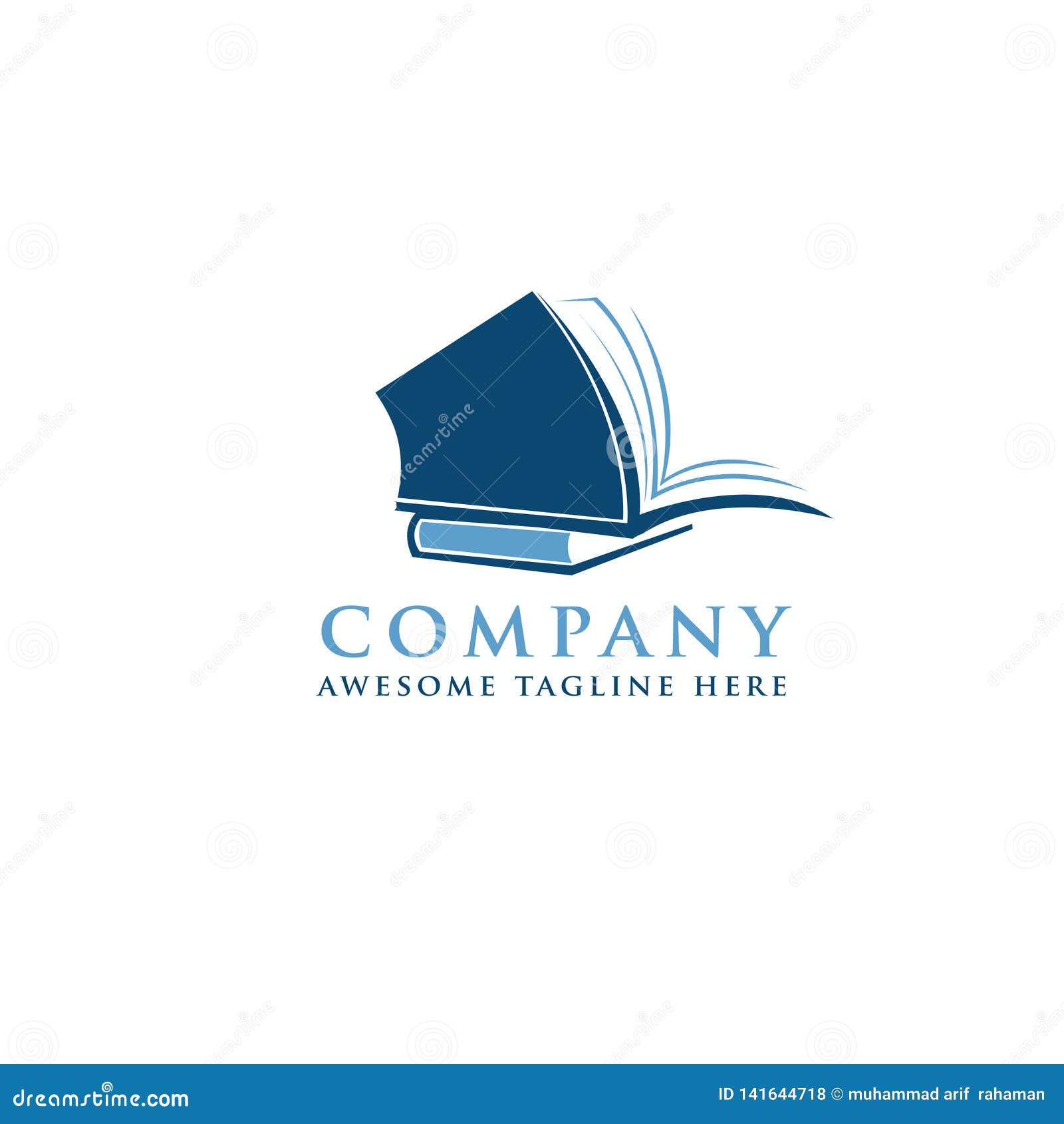 Creative Stack Books Logo Vector Stock Vector - Illustration of ...