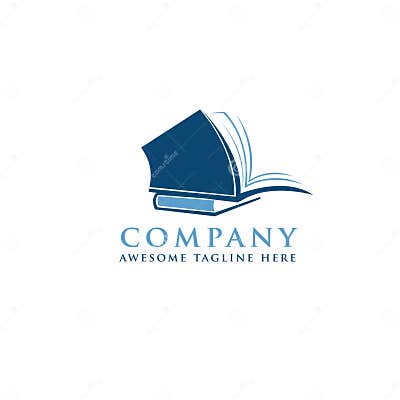 Creative Stack Books Logo Vector Stock Vector - Illustration of ...