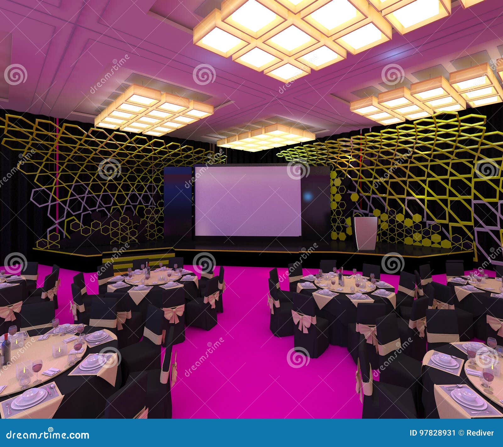 Creative Stage & Backdrop Stock Illustration - Illustration of creative ...