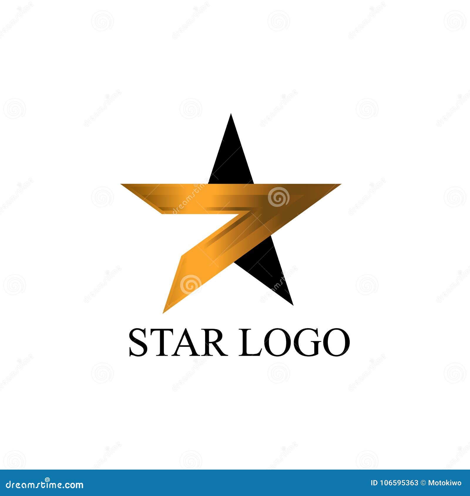 Creative Star Logo Design Idea. Stock Illustration - Illustration of ...
