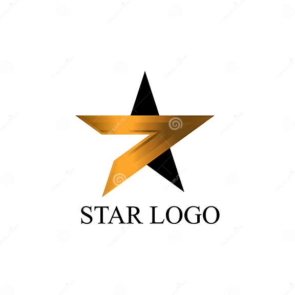 Creative Star Logo Design Idea. Stock Illustration - Illustration of ...