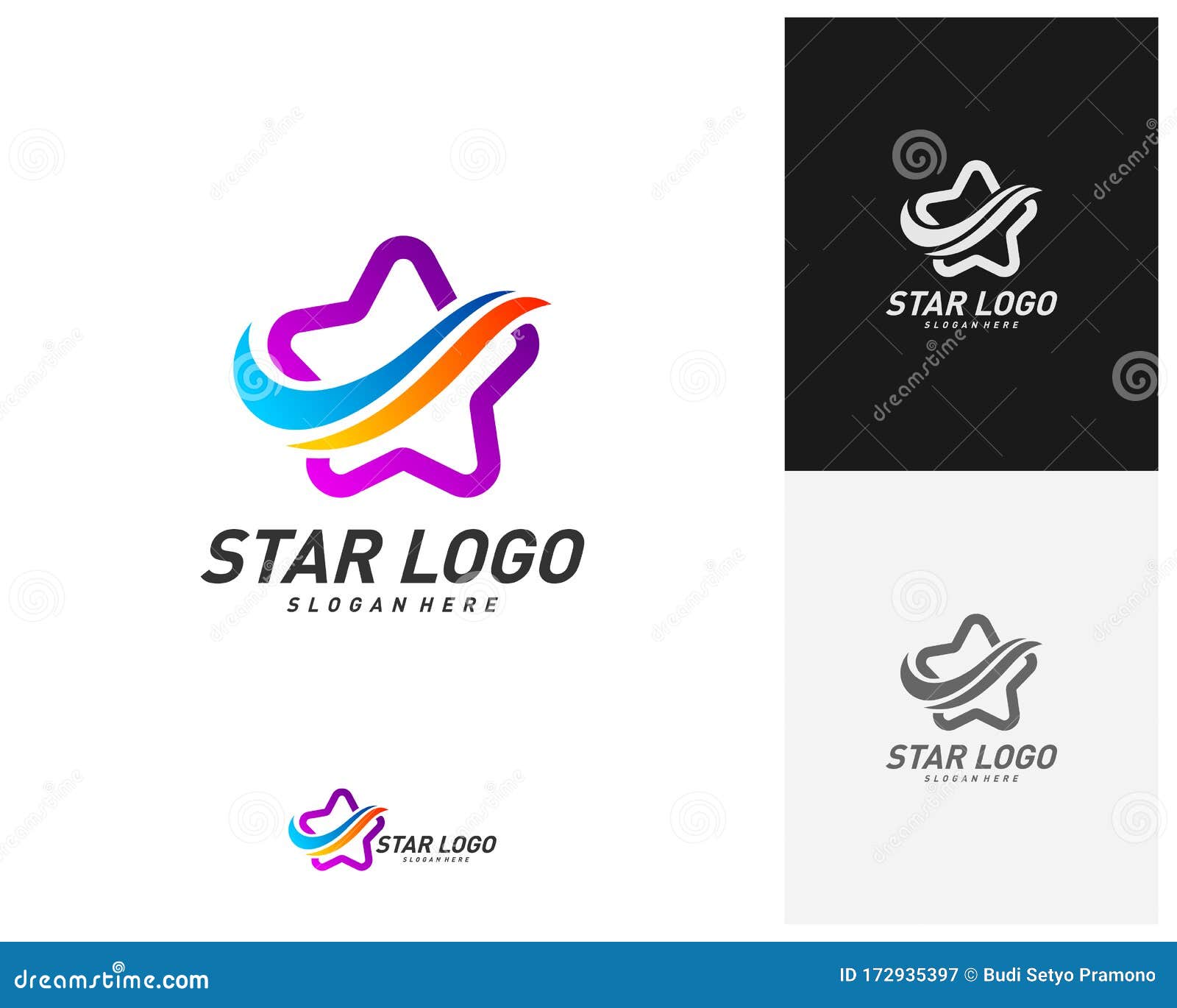 Creative Star Logo Design Vector. Simple Star Logo Template Stock ...