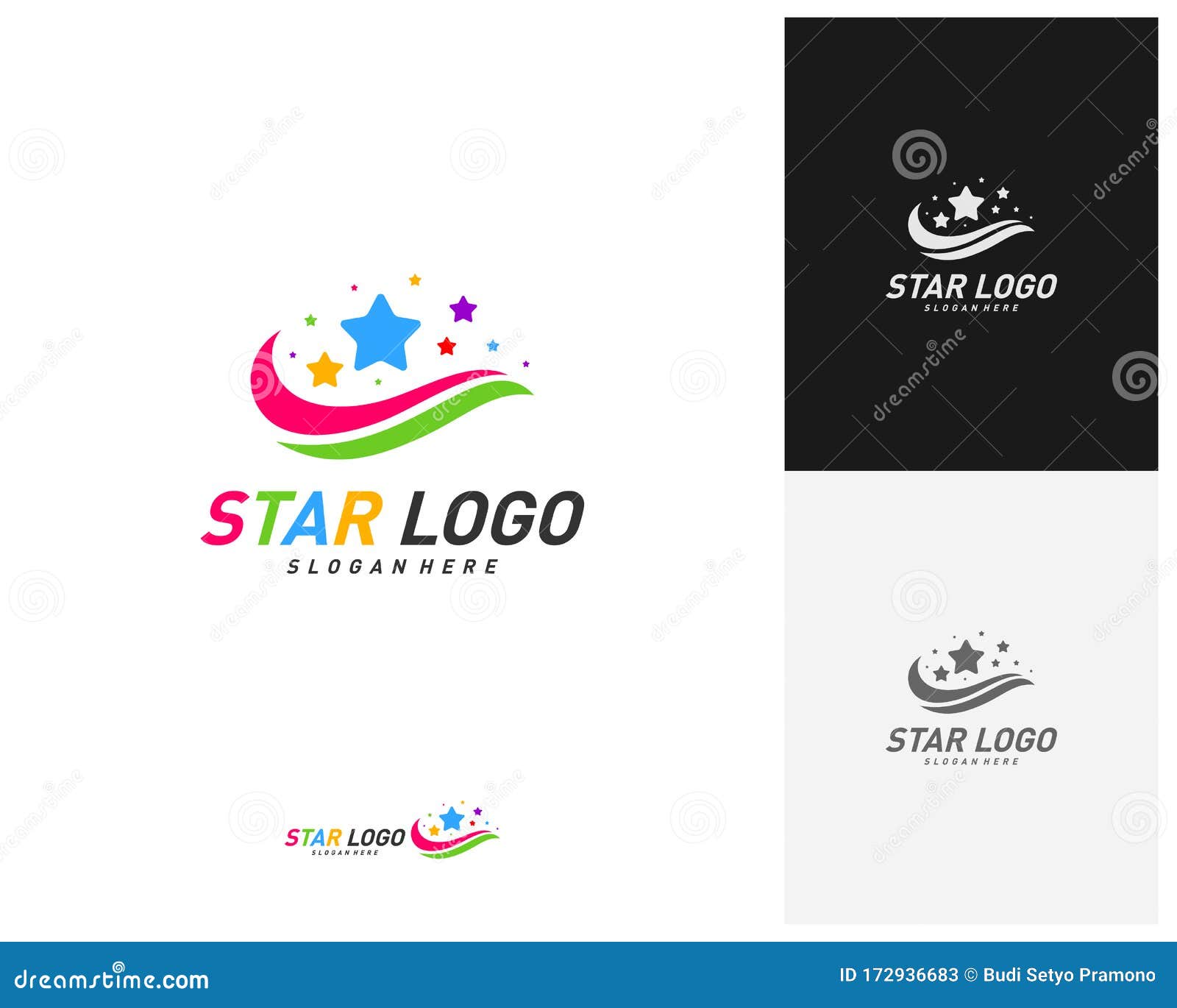 Creative Star Logo Design Vector. Simple Star Logo Template Stock ...