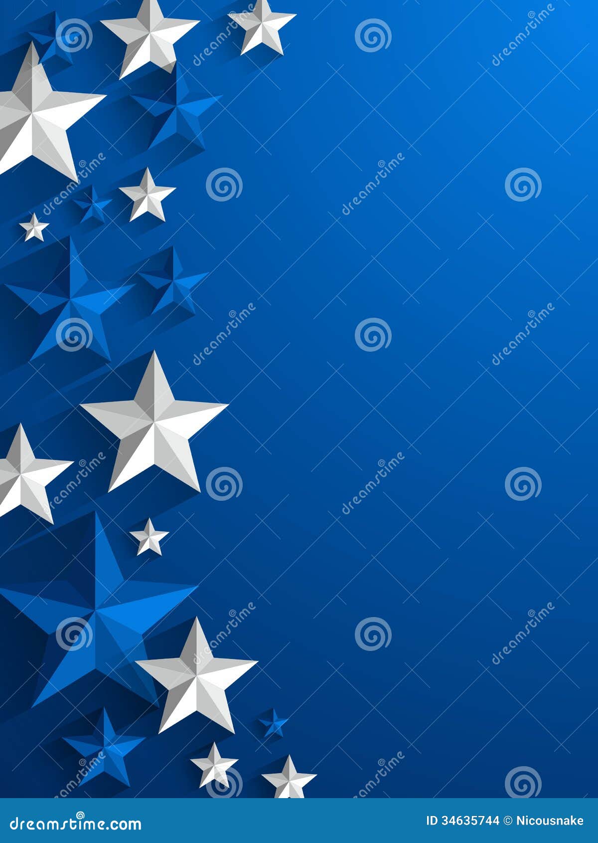 Creative Stars background stock vector. Illustration of america - 34635744