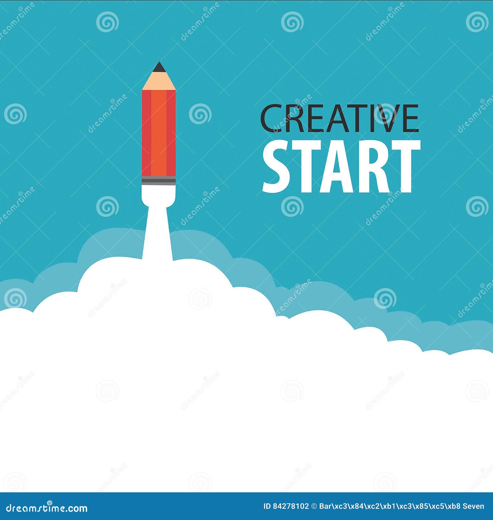 Creative Start stock illustration. Illustration of graph - 84278102