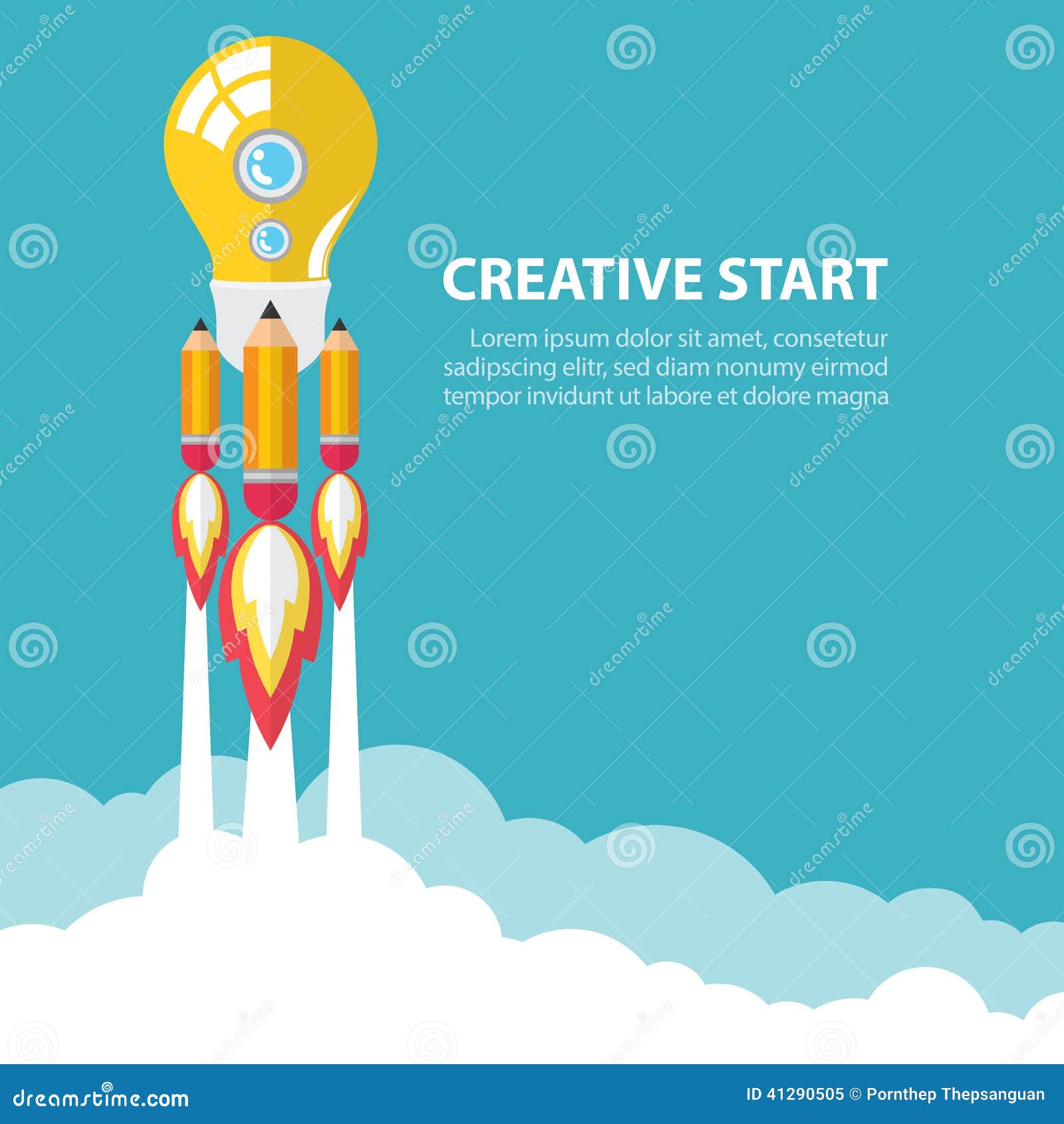 Creative start up stock vector. Illustration of cover - 41290505