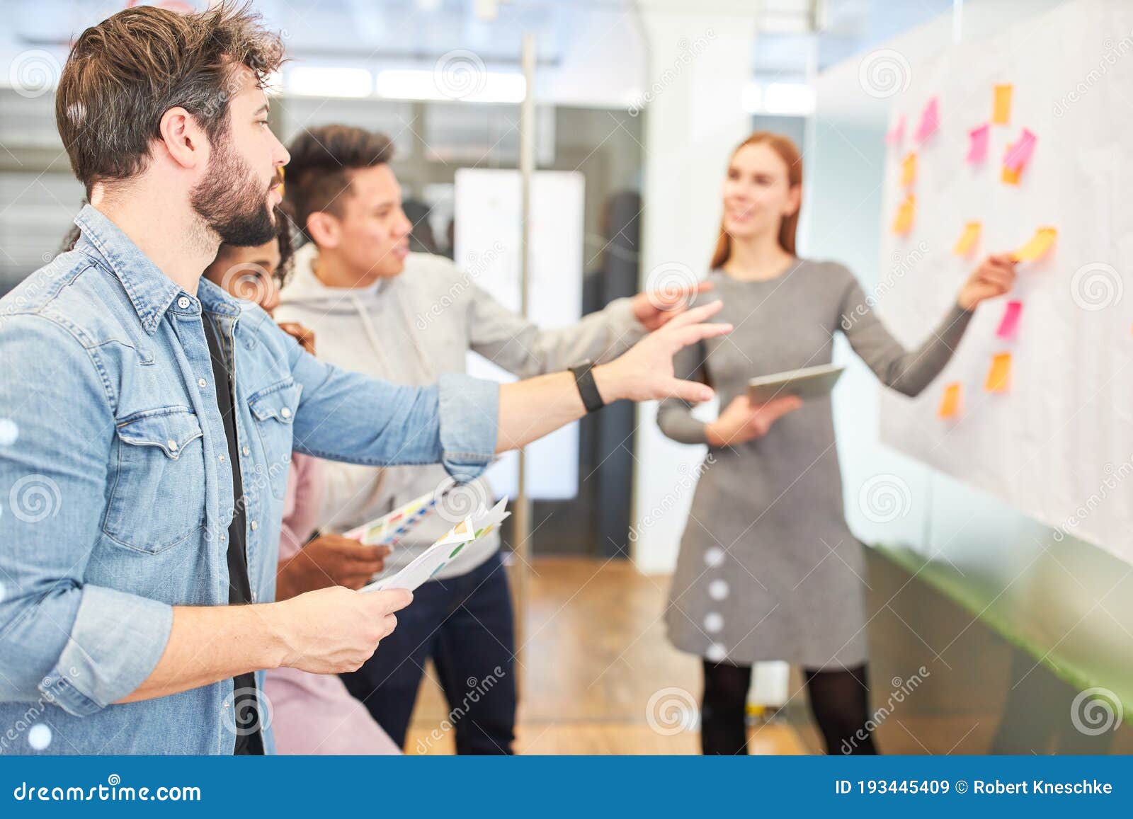 Creative Start-up Team Discusses Strategy Planning Stock Image - Image ...