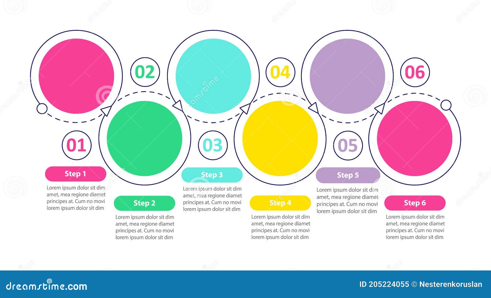 Creative Startup Roadmap Vector Infographic Template Stock Vector ...