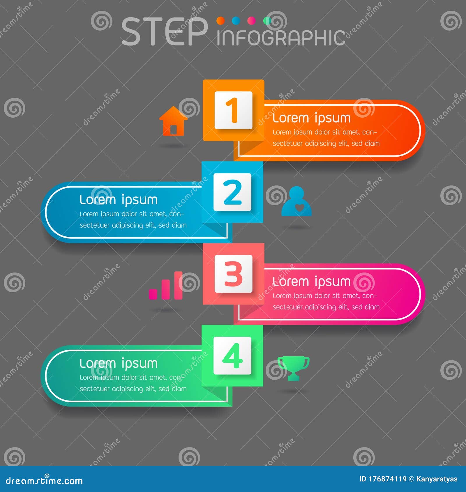 Creative Step Infographic Template for Presentation,vector Illustration ...