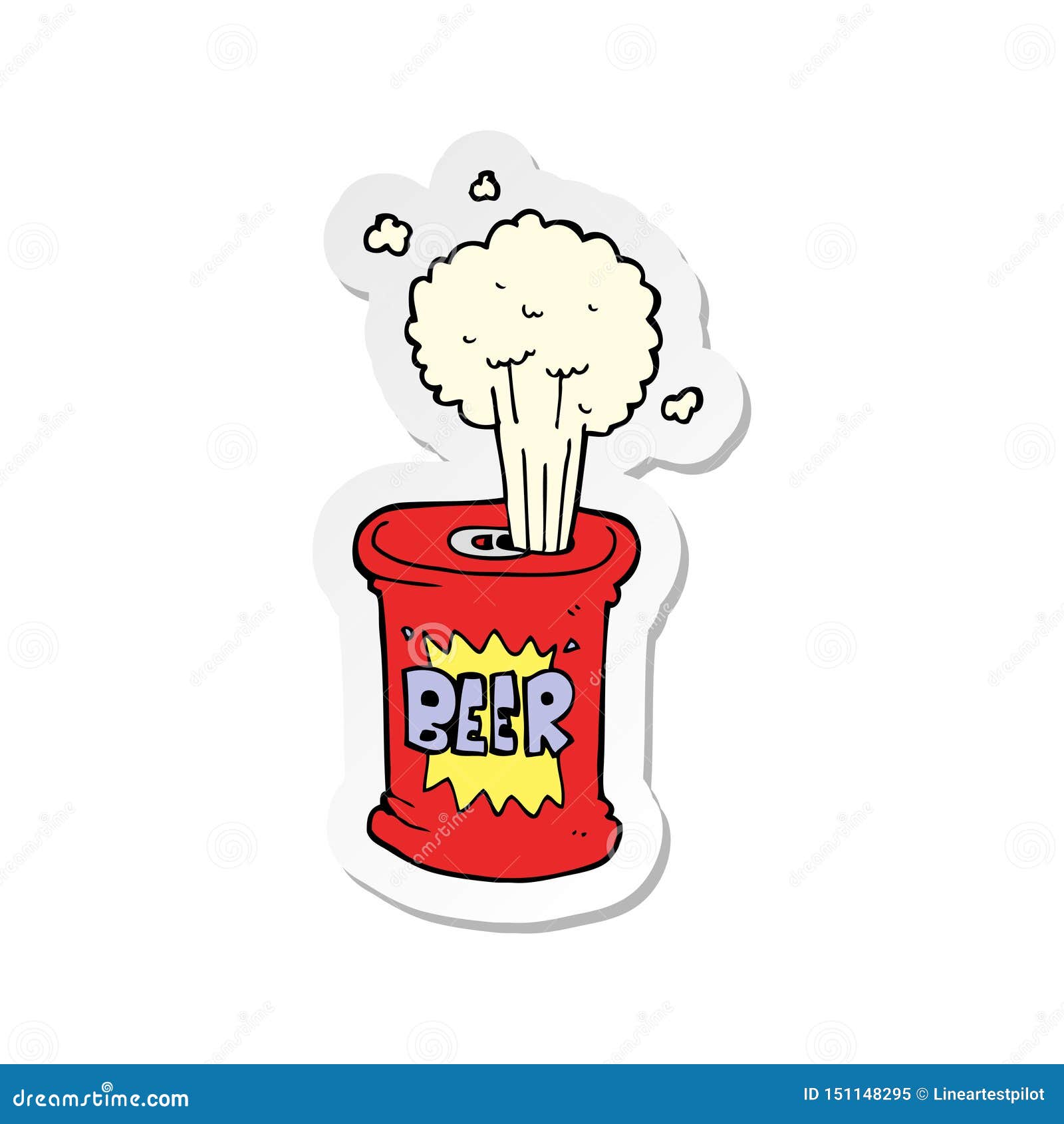 Old Beer Cans Cartoons