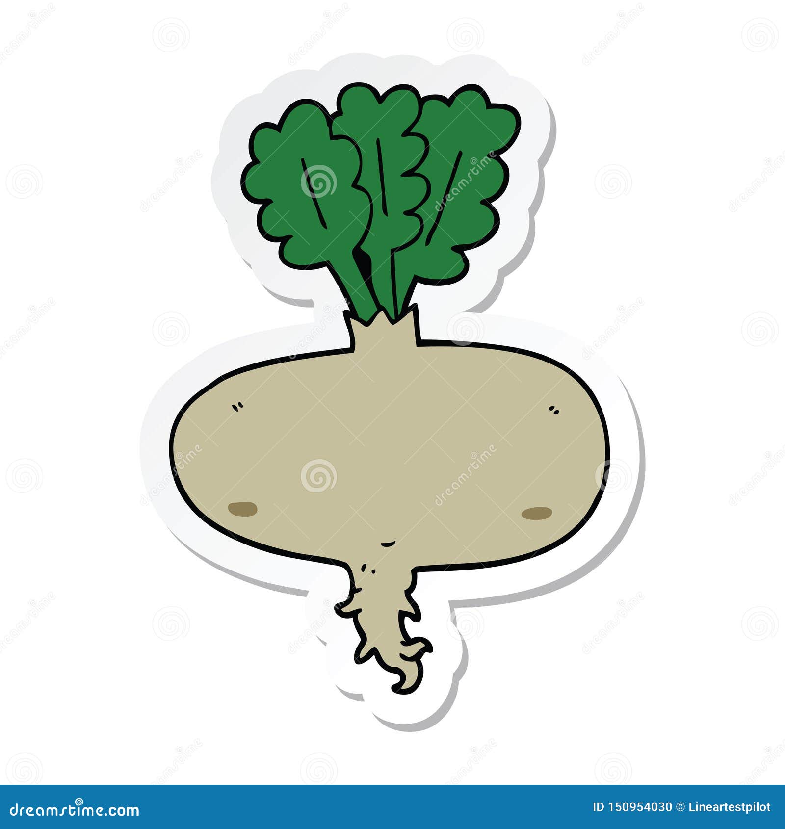 A Creative Sticker of a Cartoon Beetroot Stock Vector - Illustration of ...