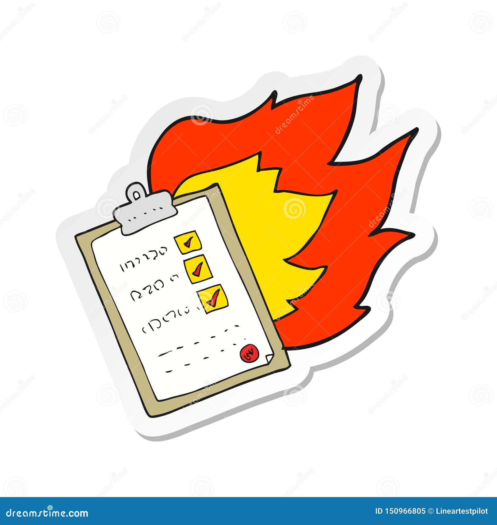 Cartoon Checklist With Green Check Marks On Paper Survey, Royalty-Free ... Cartoon Checklist With Green Check Marks On Paper Survey, Royalty-Free ...