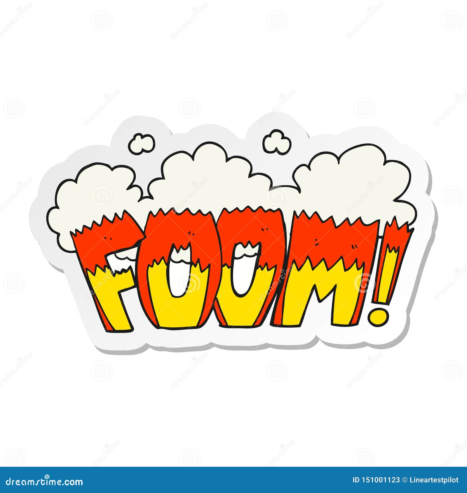 A Creative Sticker of a Cartoon Comic Book Explosion Stock Vector ...
