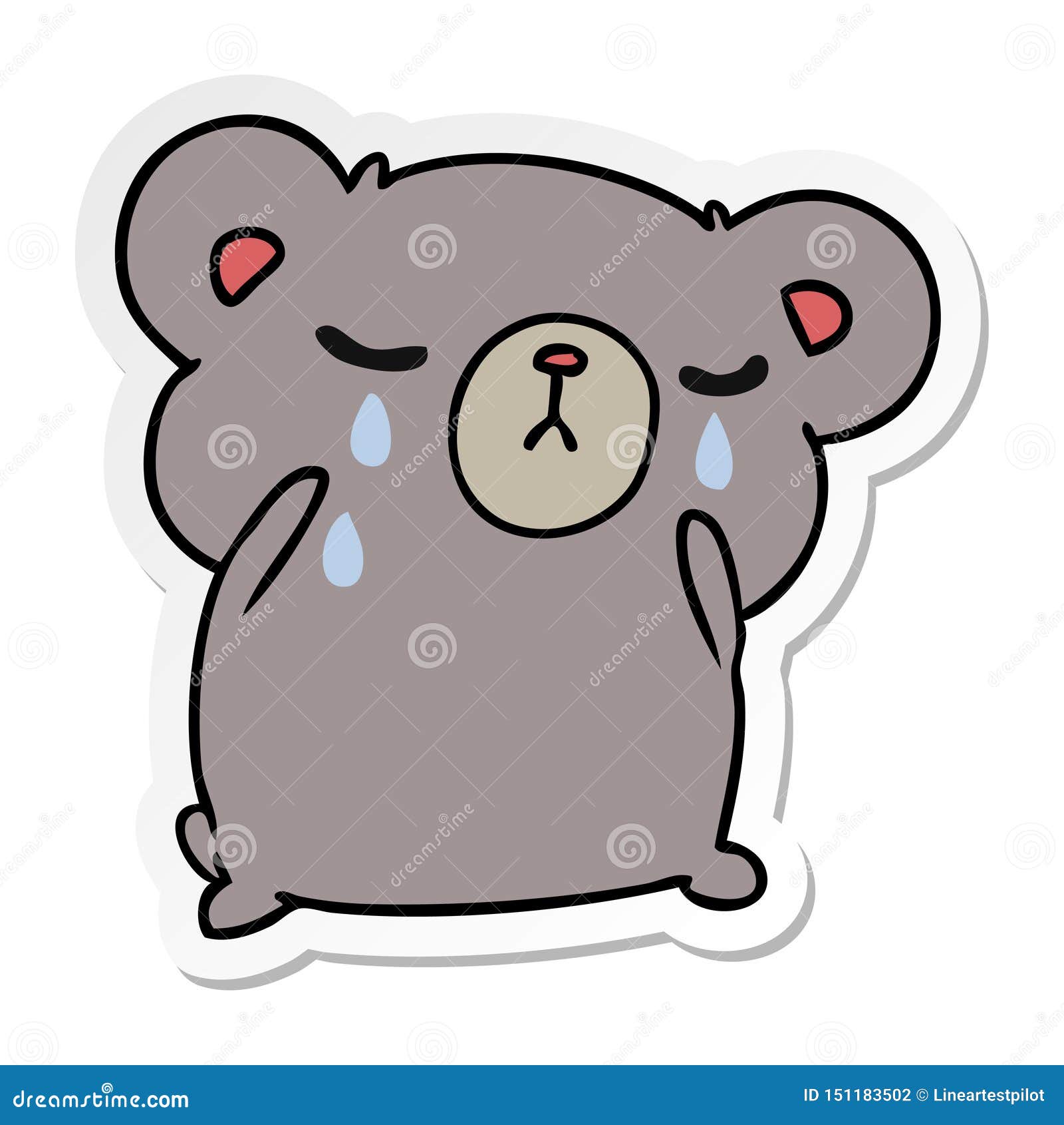 Crying Teddy Bear Drawing