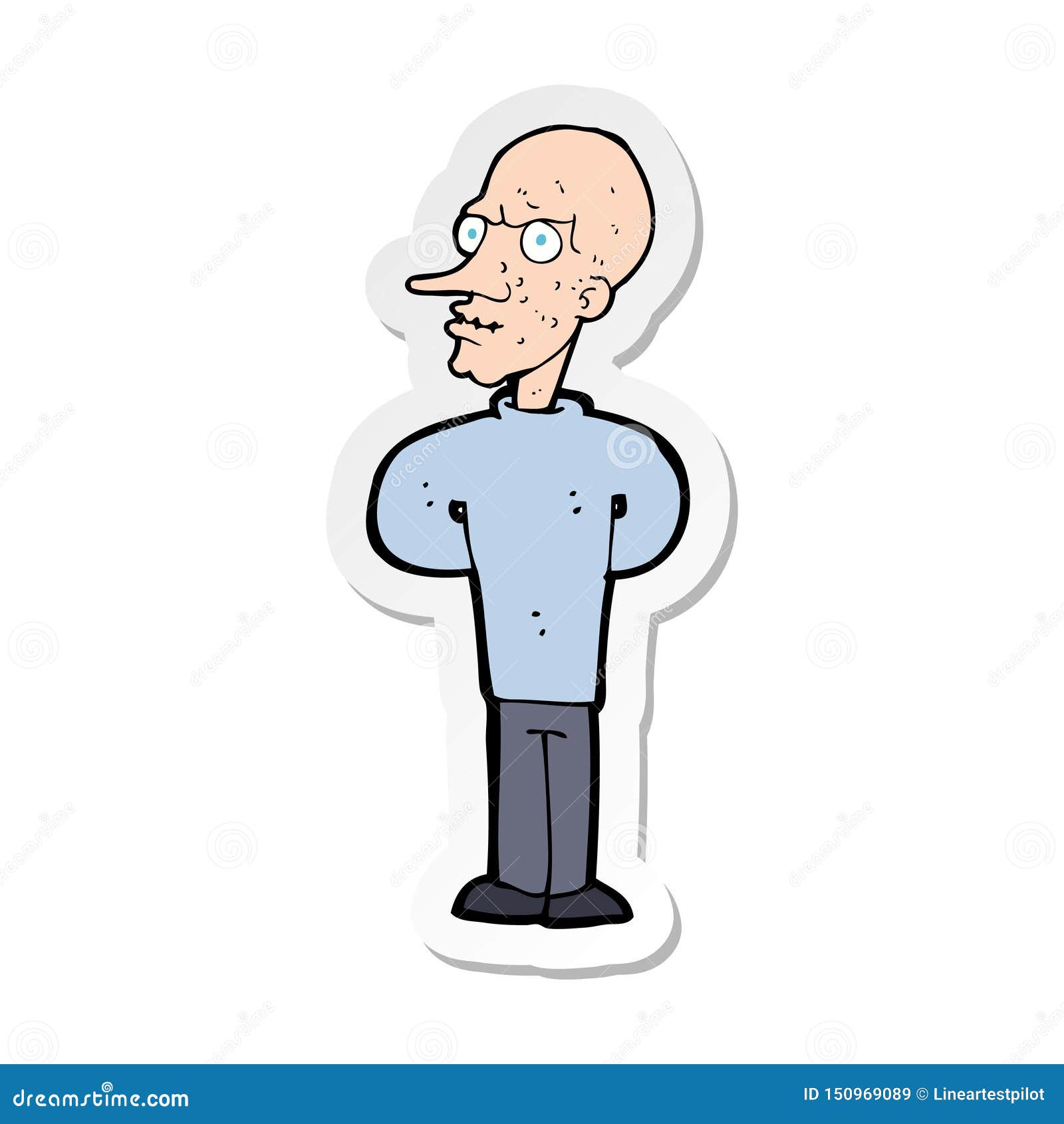 Evil Bald Halloween Monster Portrait Stock Photography | CartoonDealer ...