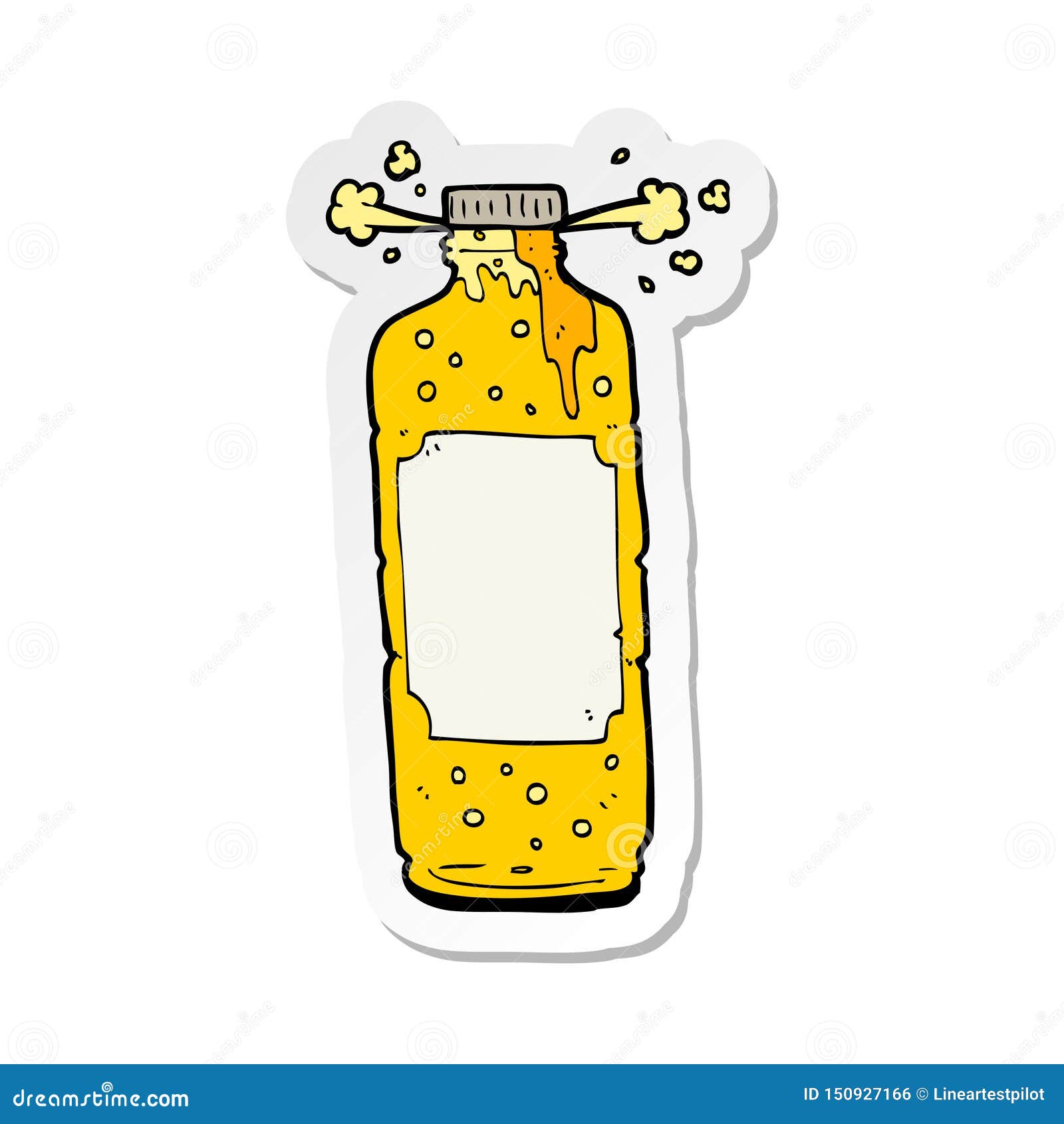 A Creative Sticker of a Cartoon Fizzy Pop Stock Vector - Illustration ...