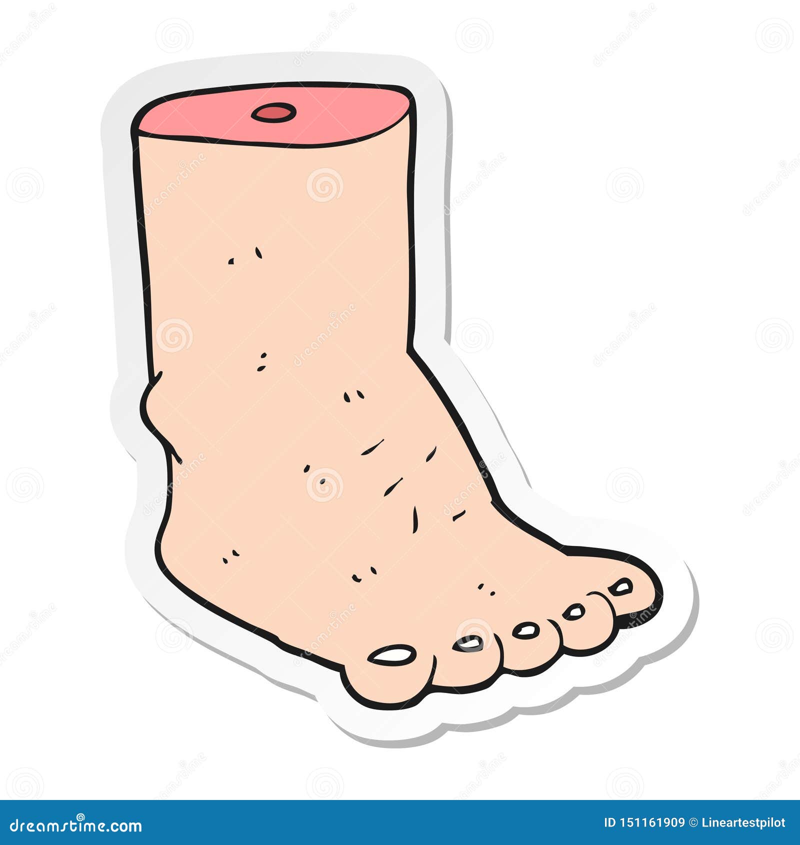 Cartoon Foot Vector Illustration | CartoonDealer.com #46169404
