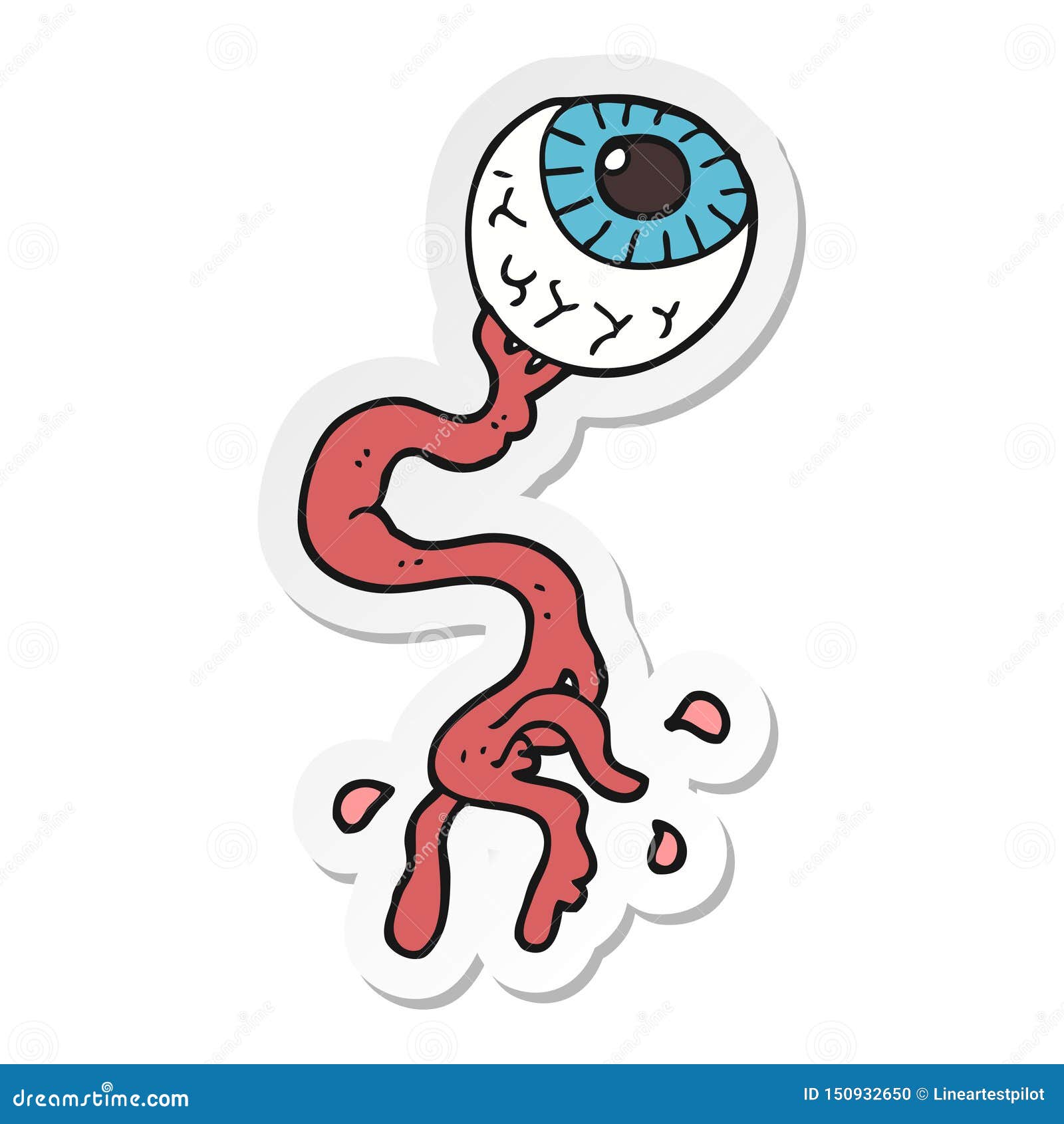 Cartoon Gross Skull Vector Illustration | CartoonDealer.com #38002940