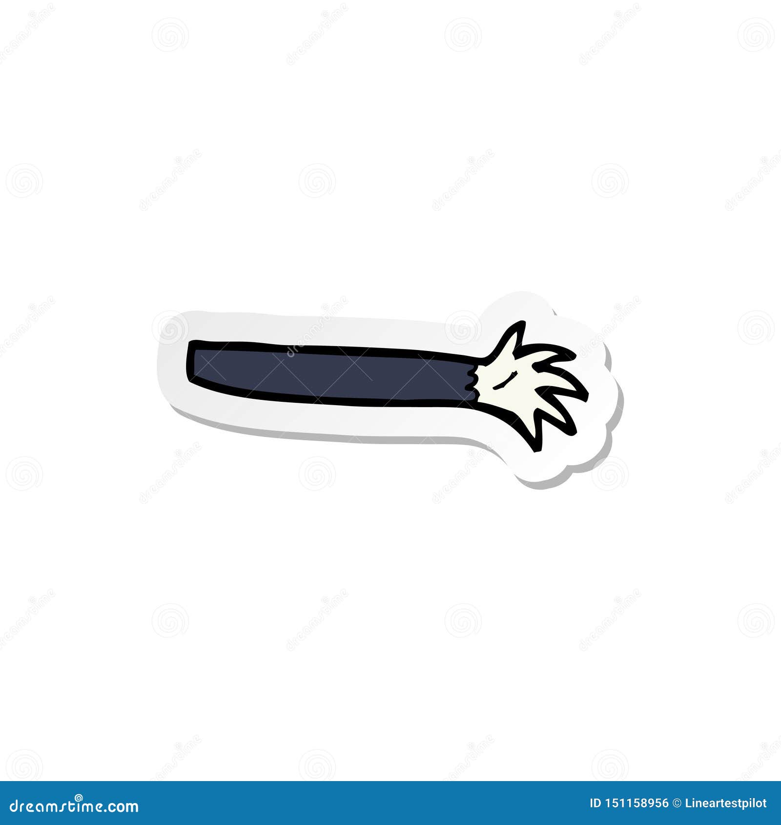 A Creative Sticker of a Cartoon Halloween Vampire Arm Stock Vector ...