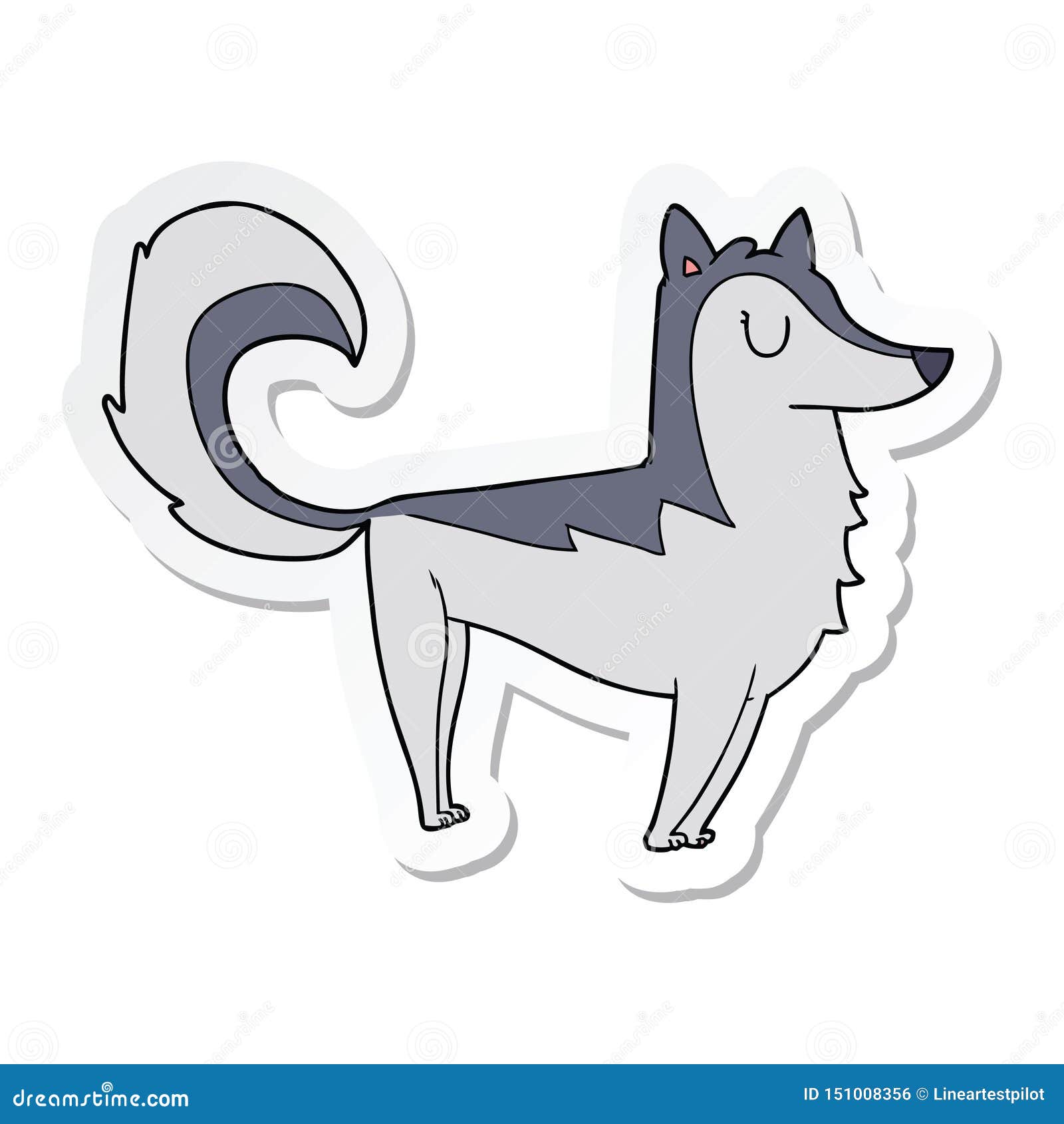 Sticker Dog Husky - 2d Game Art Inspired Animated Gifs Royalty-Free ...