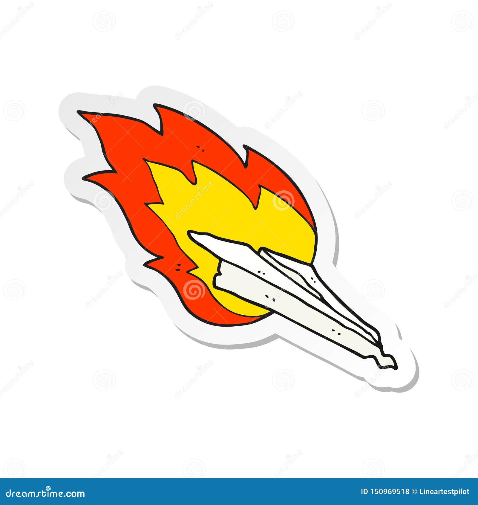 A Creative Sticker of a Cartoon Paper Plane Crashing Stock Vector ...