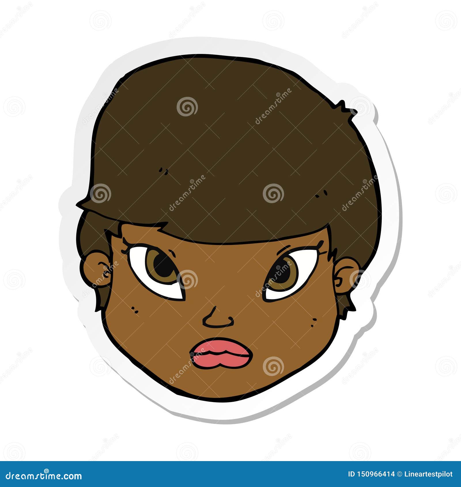 Cartoon Serious Face Stock Illustrations – 7,656 Cartoon Serious Face ...