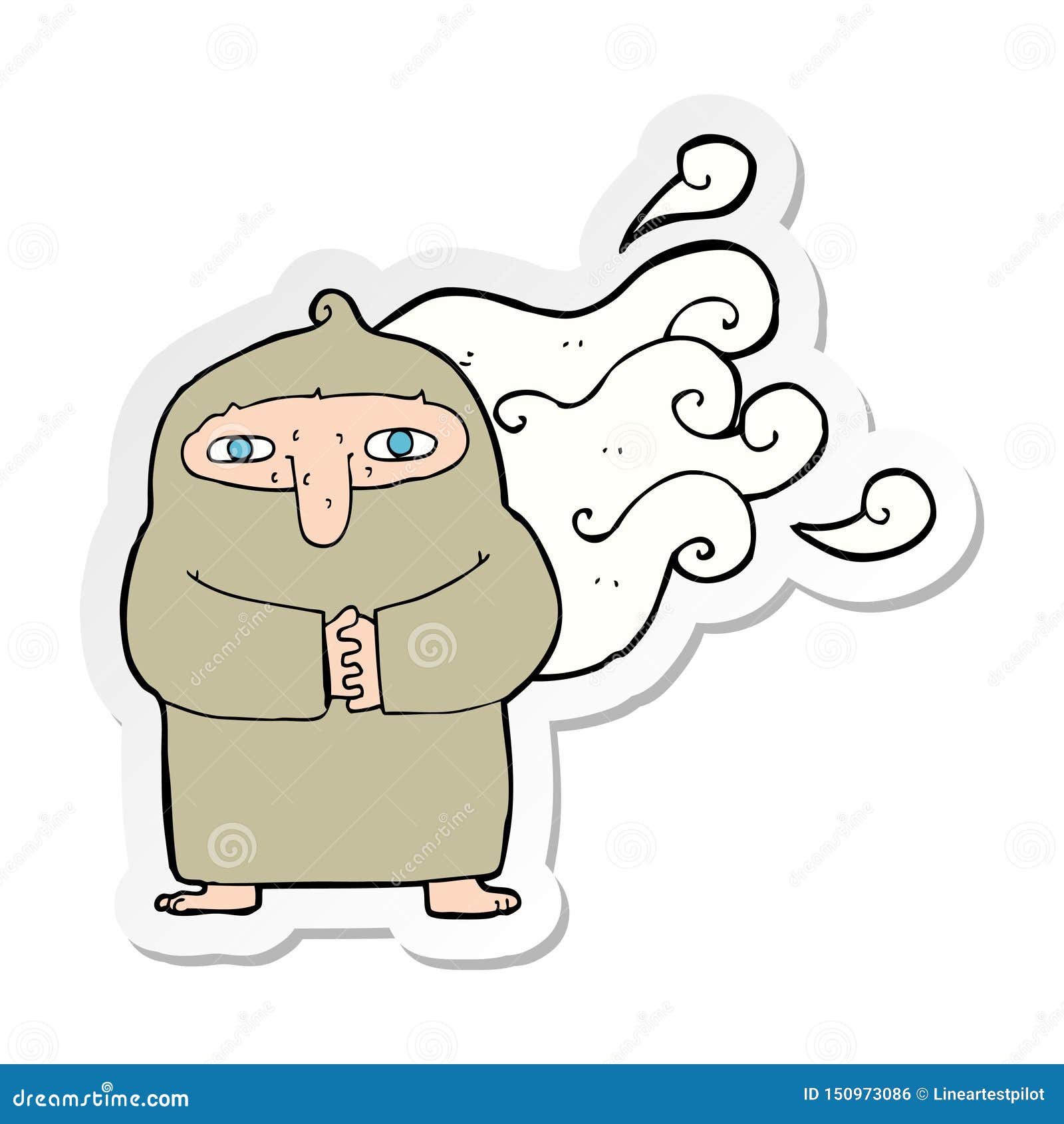 A Cartoon Cat With Smelly Fish | CartoonDealer.com #25910505