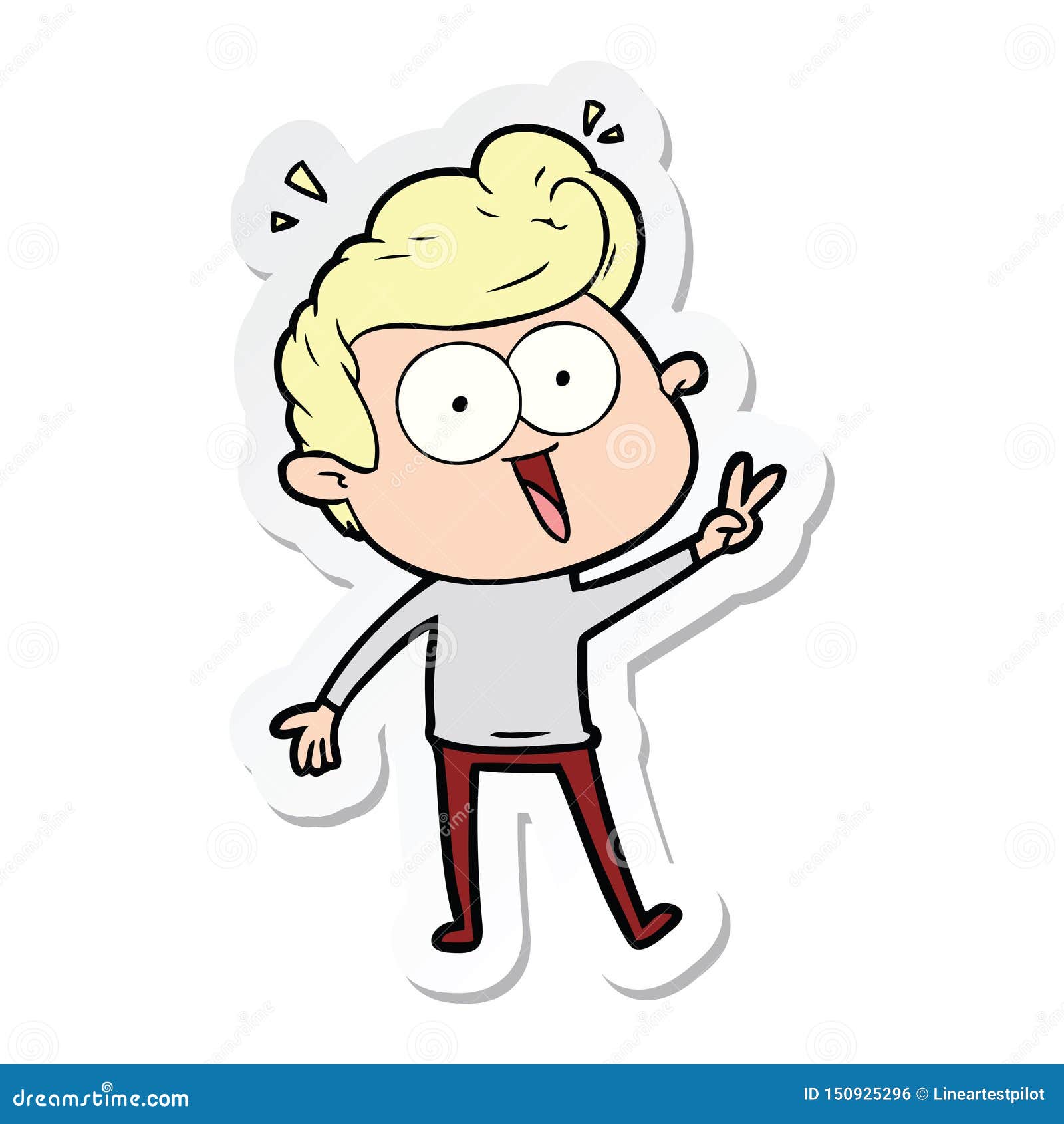 Cartoon Staring Man | CartoonDealer.com #38062079