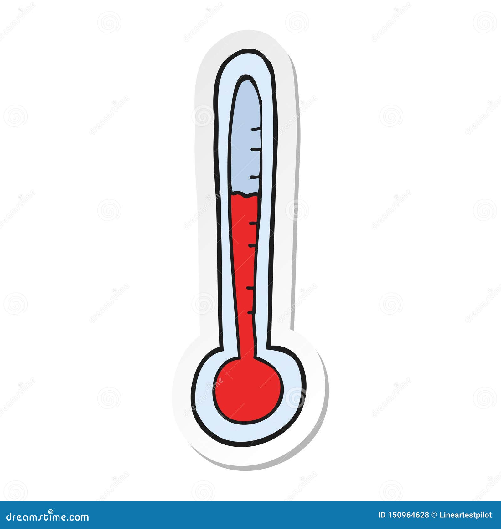 Cartoon Temperature Checks Kid Girl Design Stock Image | CartoonDealer ...