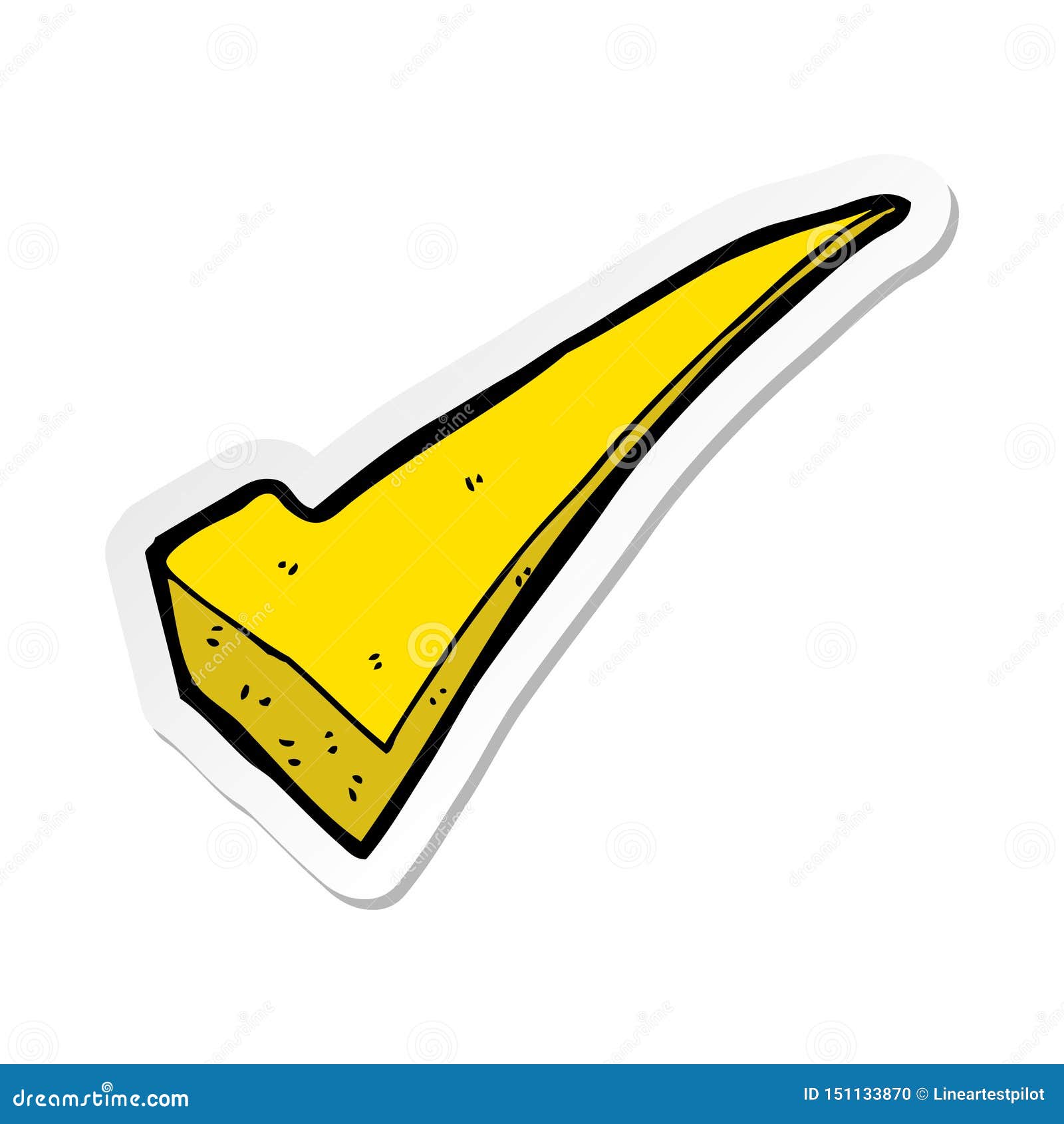 A Creative Sticker of a Cartoon Tick Symbol Stock Vector - Illustration ...