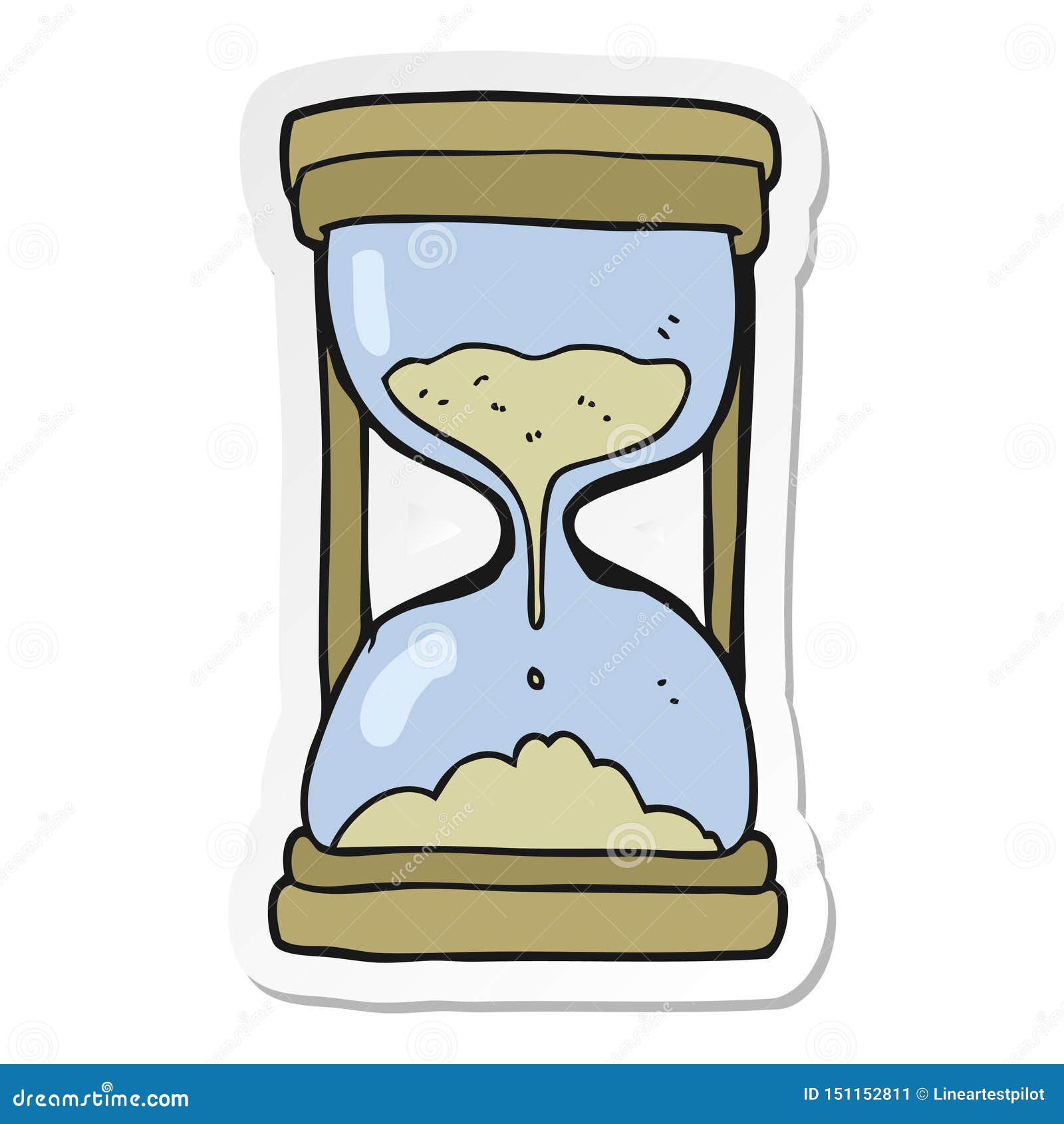 A Creative Sticker of a Cartoon Timer Stock Vector - Illustration of ...